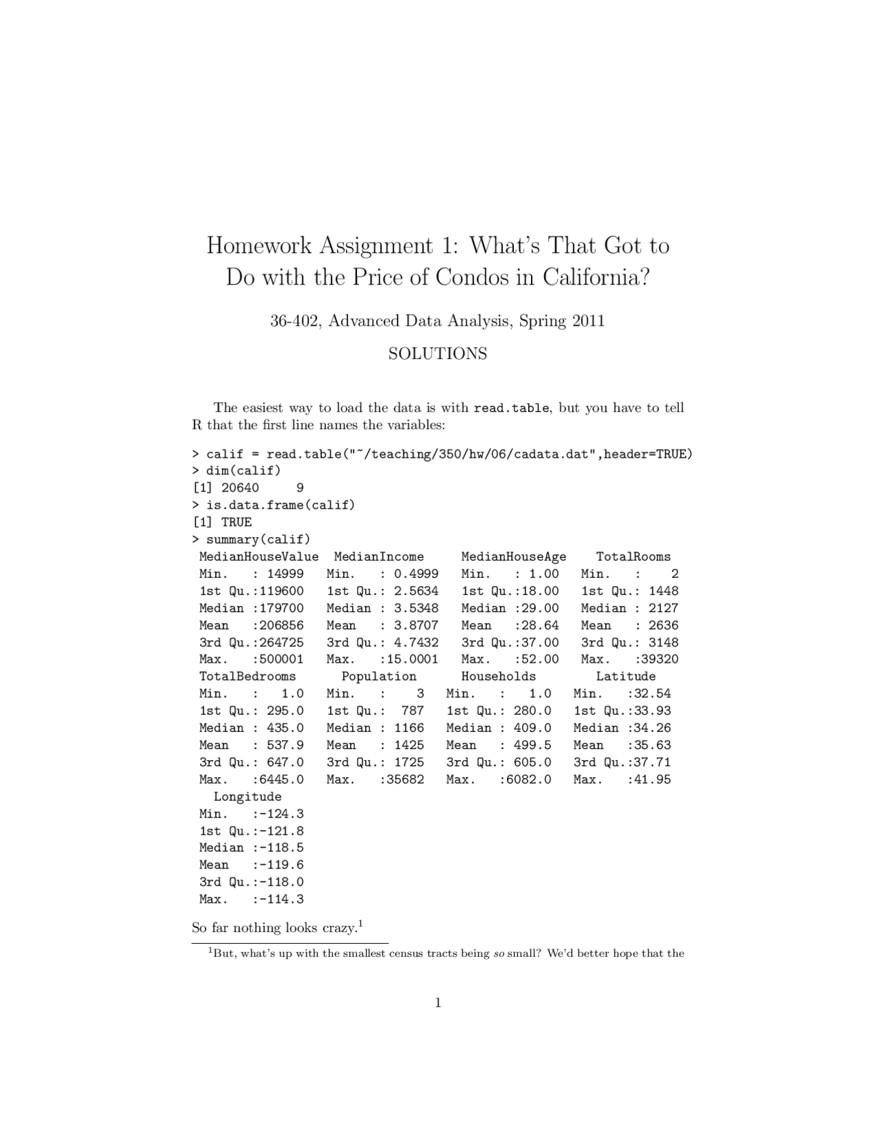 Data Analysis Introduction To Class 1 Exercises Engineering Docsity