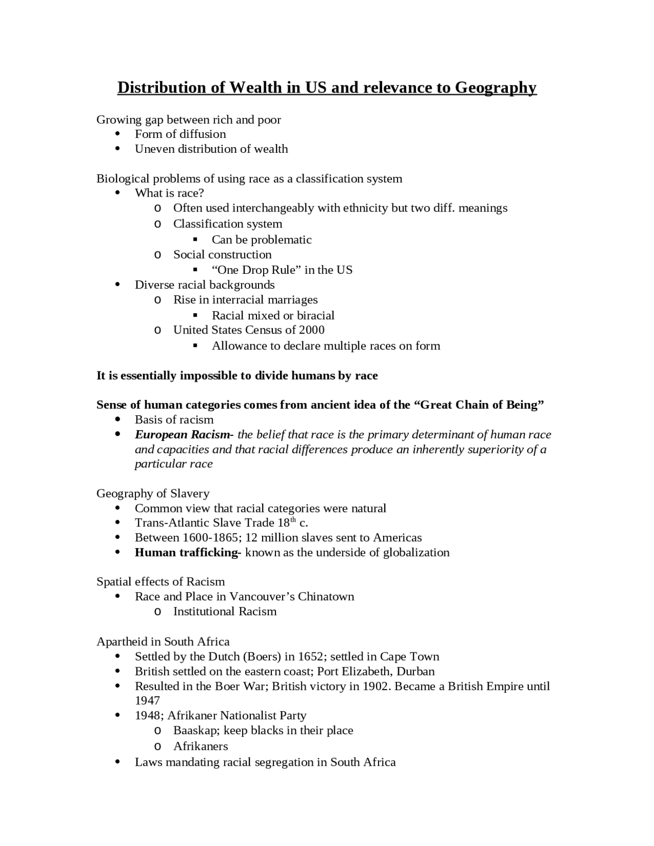 Distribution of Wealth in US and Relevance to Geography | GEOG 102 ...