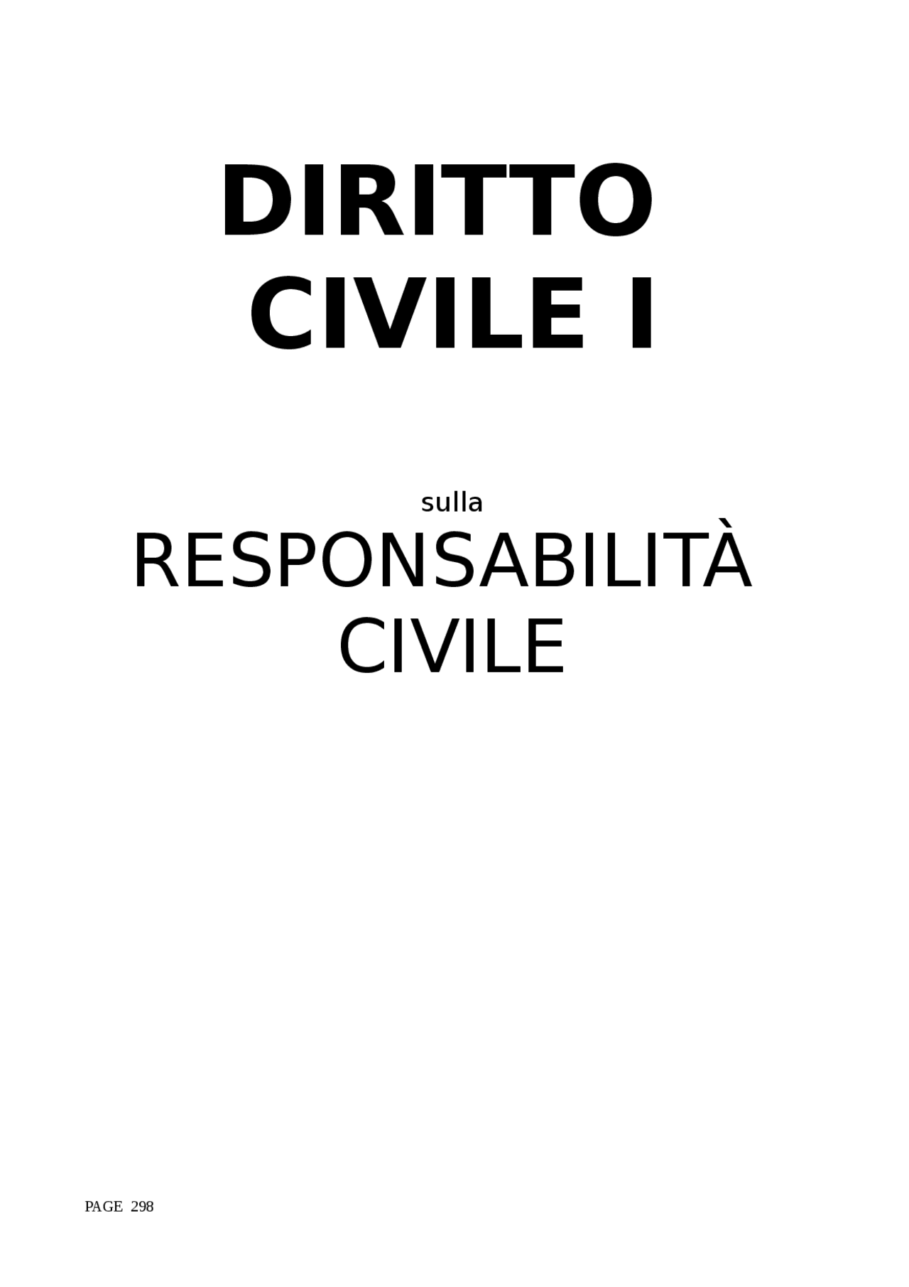 La Responsabilità Civile Appunti Di Diritto Civile Docsity