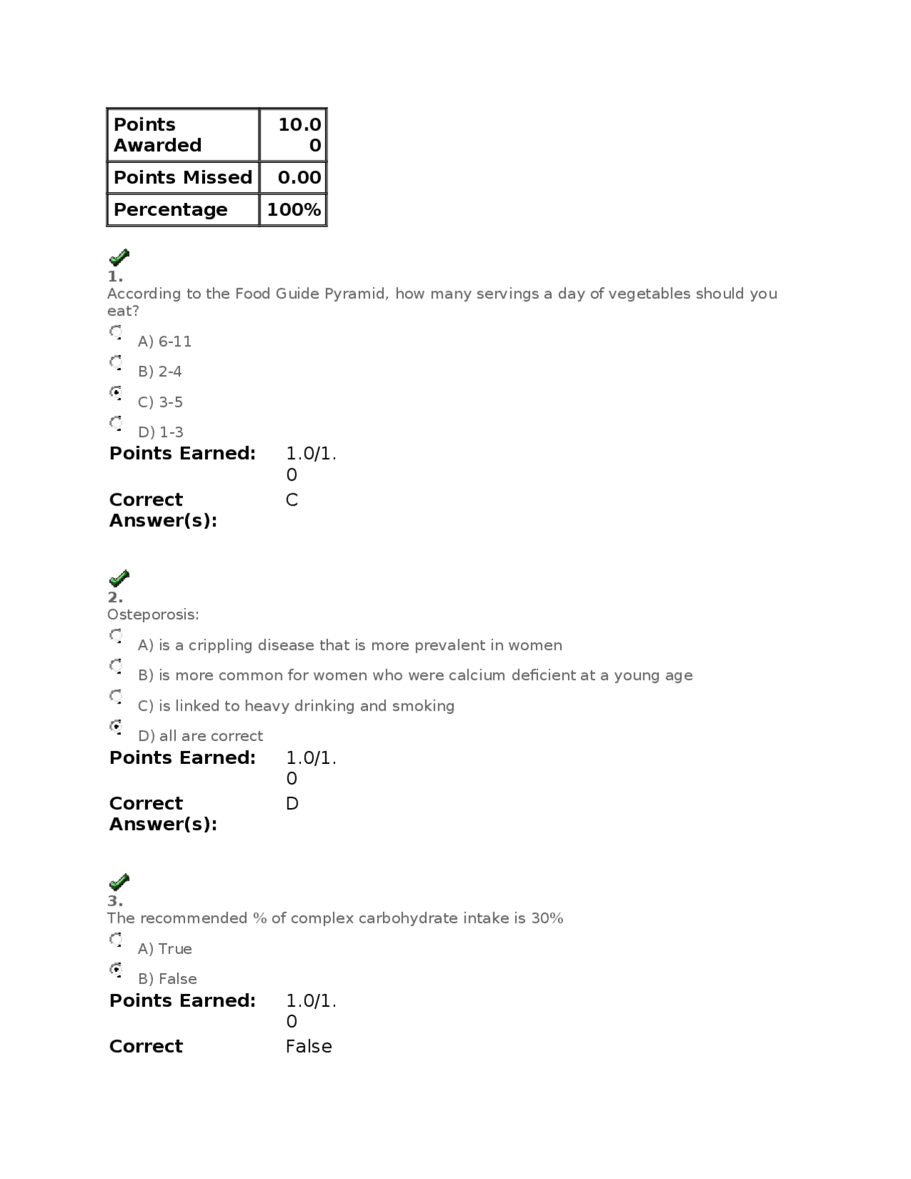10 Multiple Choice Questions on Healthy Lifestyle - Quiz 2 | PFHW 163 ...