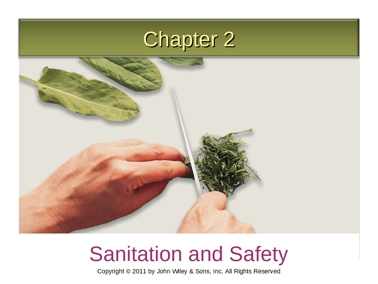 Sanitation and Safety in Professional Food Preparation) | HMGT 1470 ...
