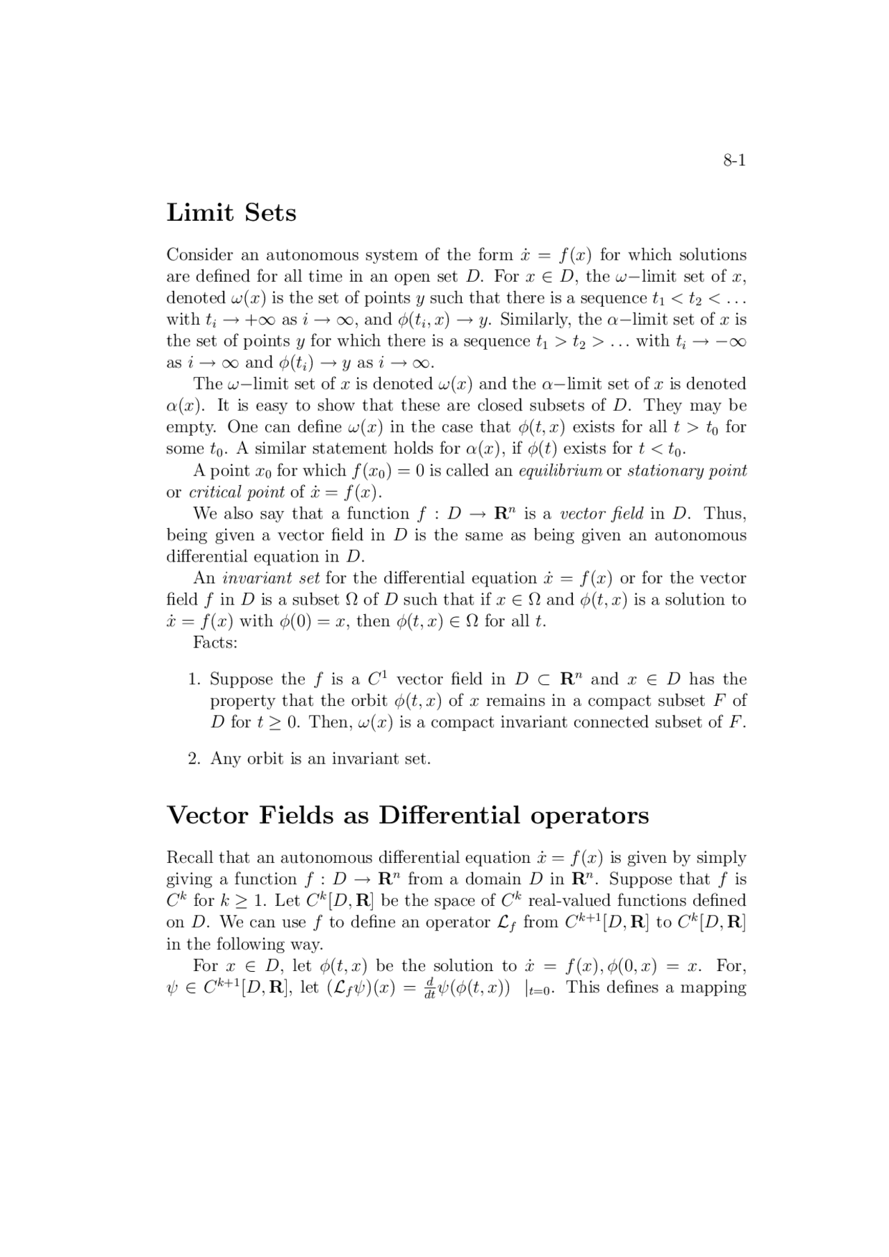 Limits Sets, Lecture Notes - Advanced Calculus | Study notes Advanced ...