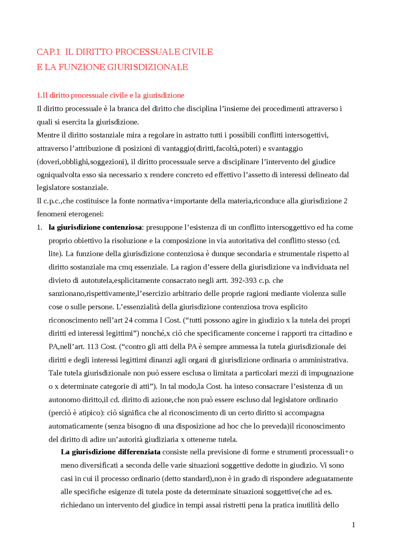 Procedura Civile Libro 1 Balena Docsity