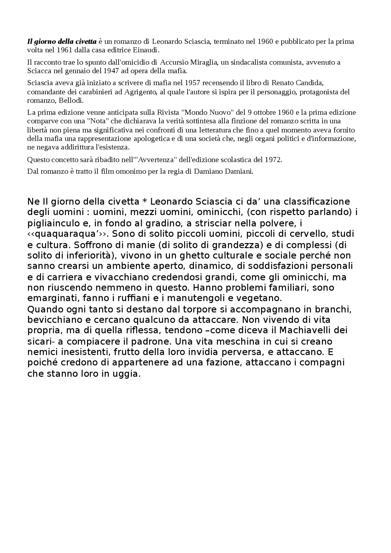 Sciascia Docsity