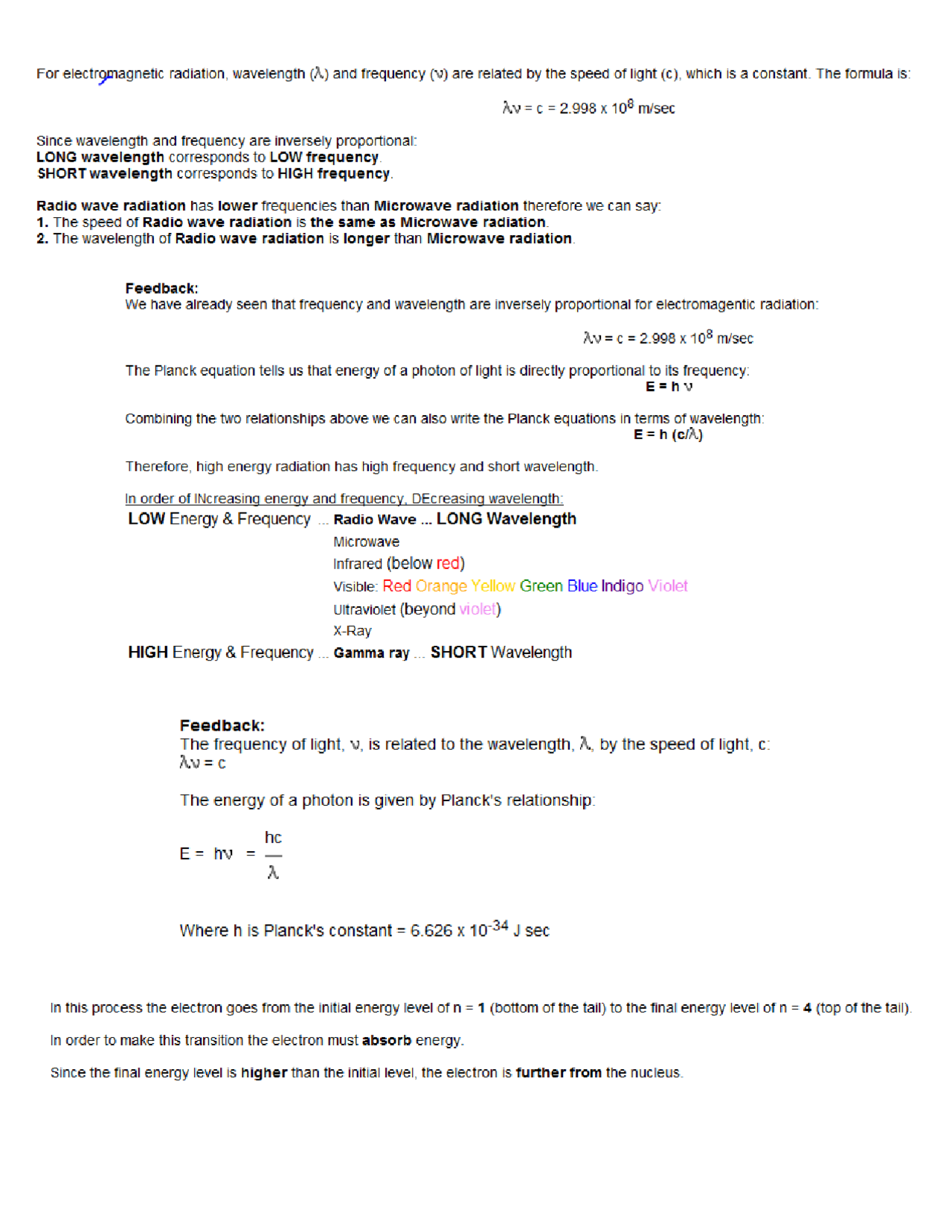 Notes On Unit Two Review Concepts General Chemistry Cem 141 Docsity