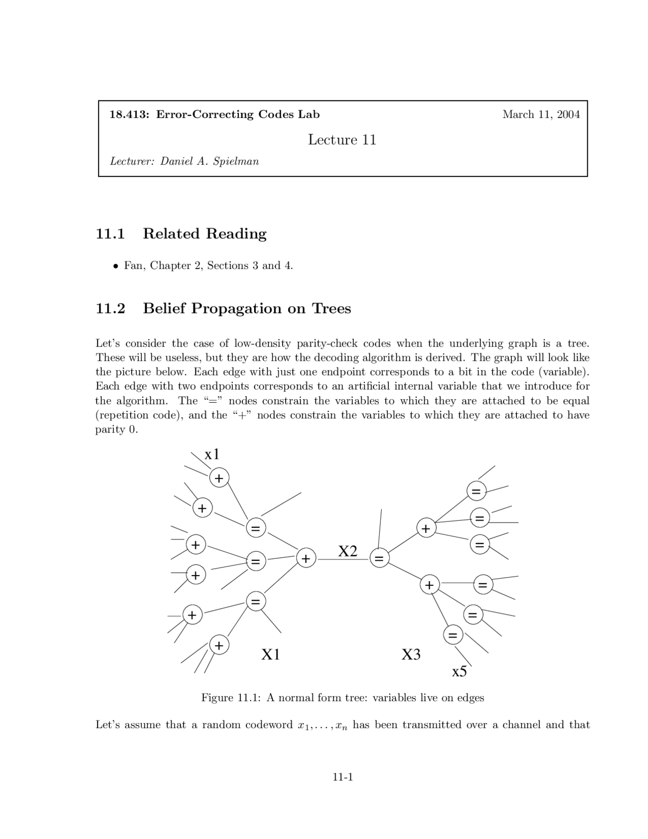 Error Correcting Codes Lab 11 Lecture Slide Engineering Slides