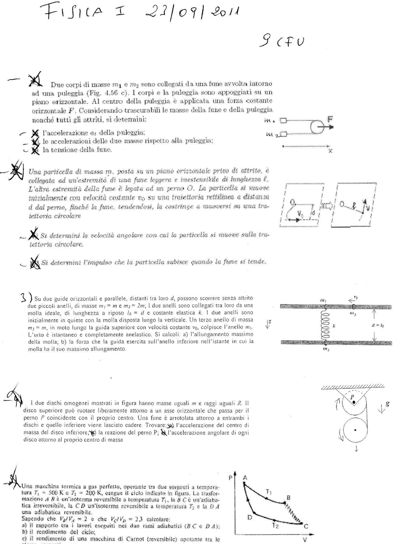 Compito fisica 1 - Docsity