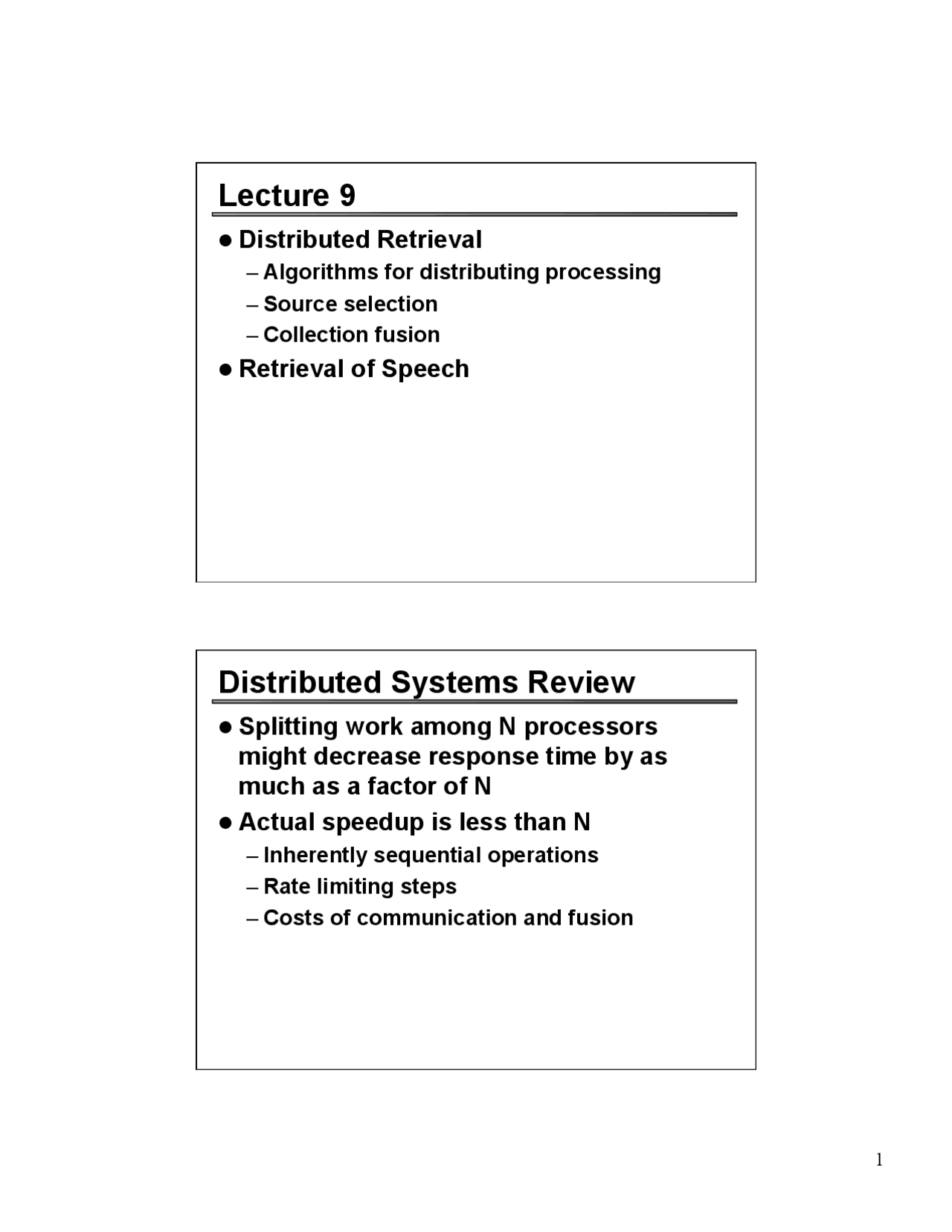 Information Retrieval Distributed Retrieval Lecture Slides Computer