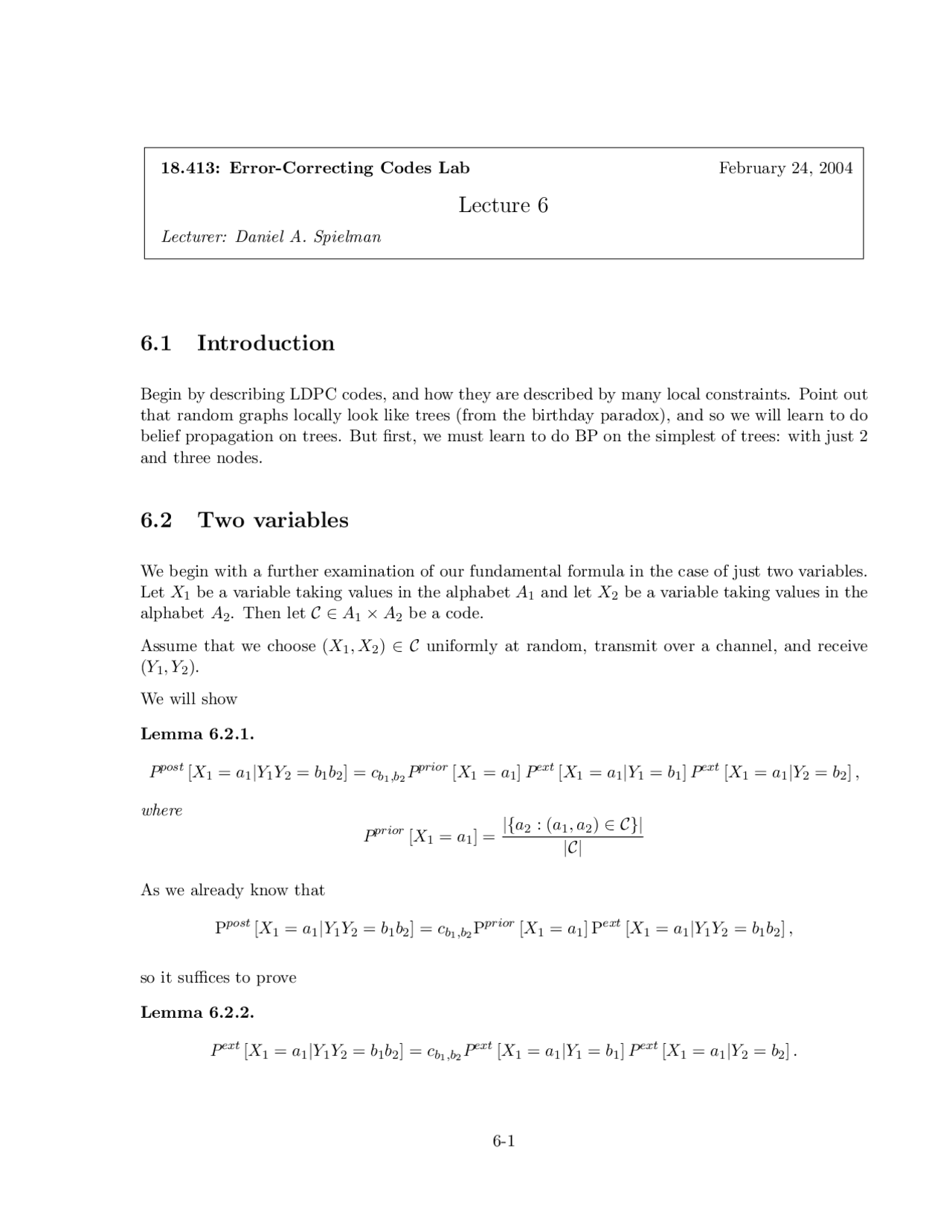 Error Correcting Codes Lab 06 Lecture Slide Engineering Docsity 9584