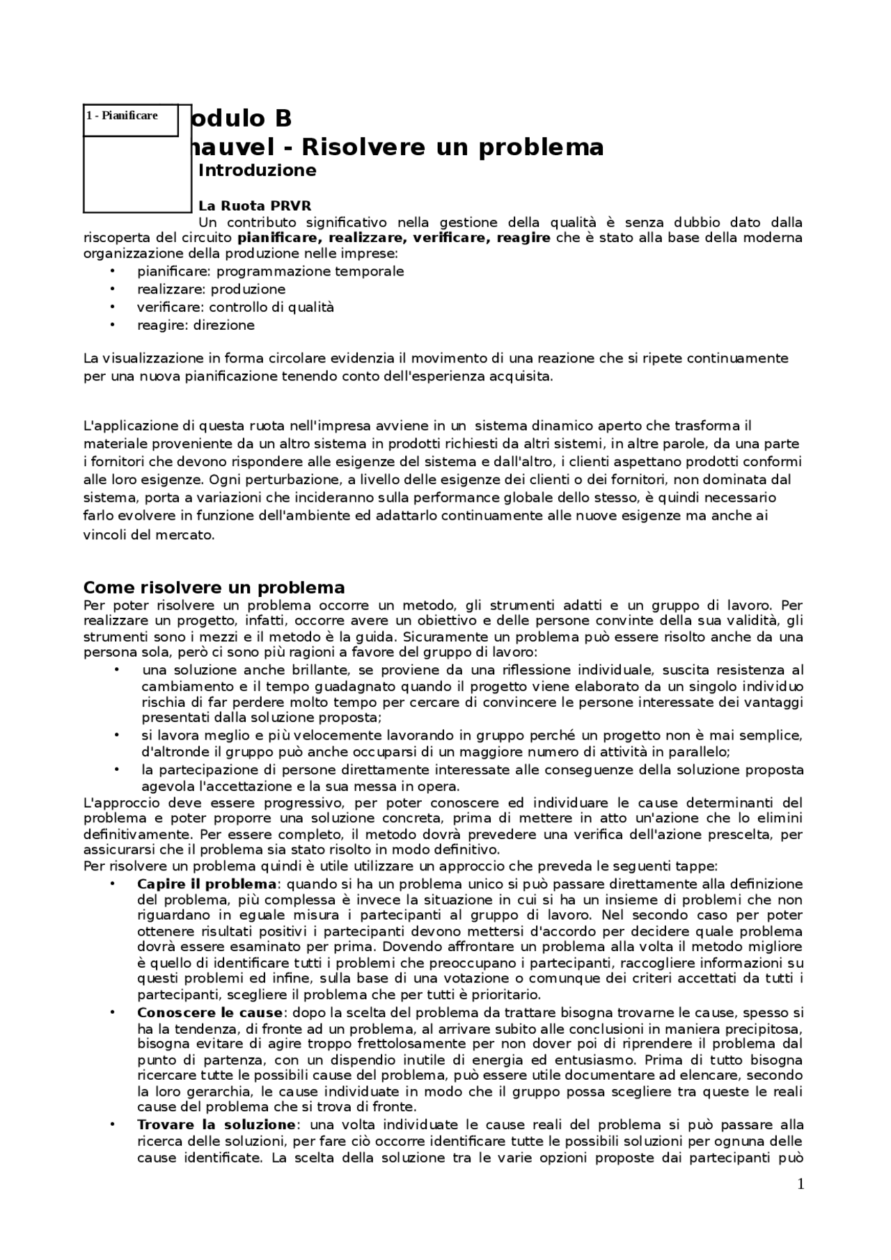Teoria E Tecnica Modulo B Docsity