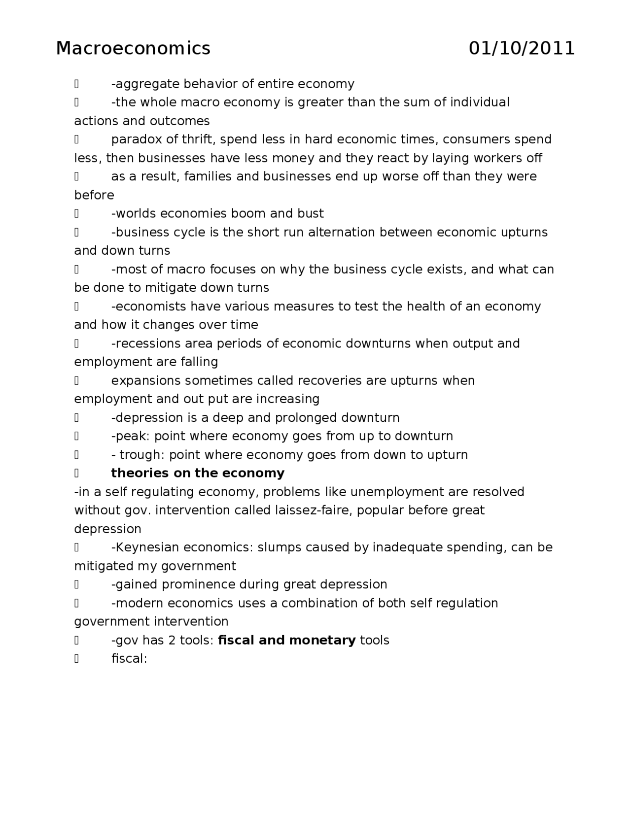 Notes on Macroeconomics - Principles of Macroeconomics | ECON 2020 ...