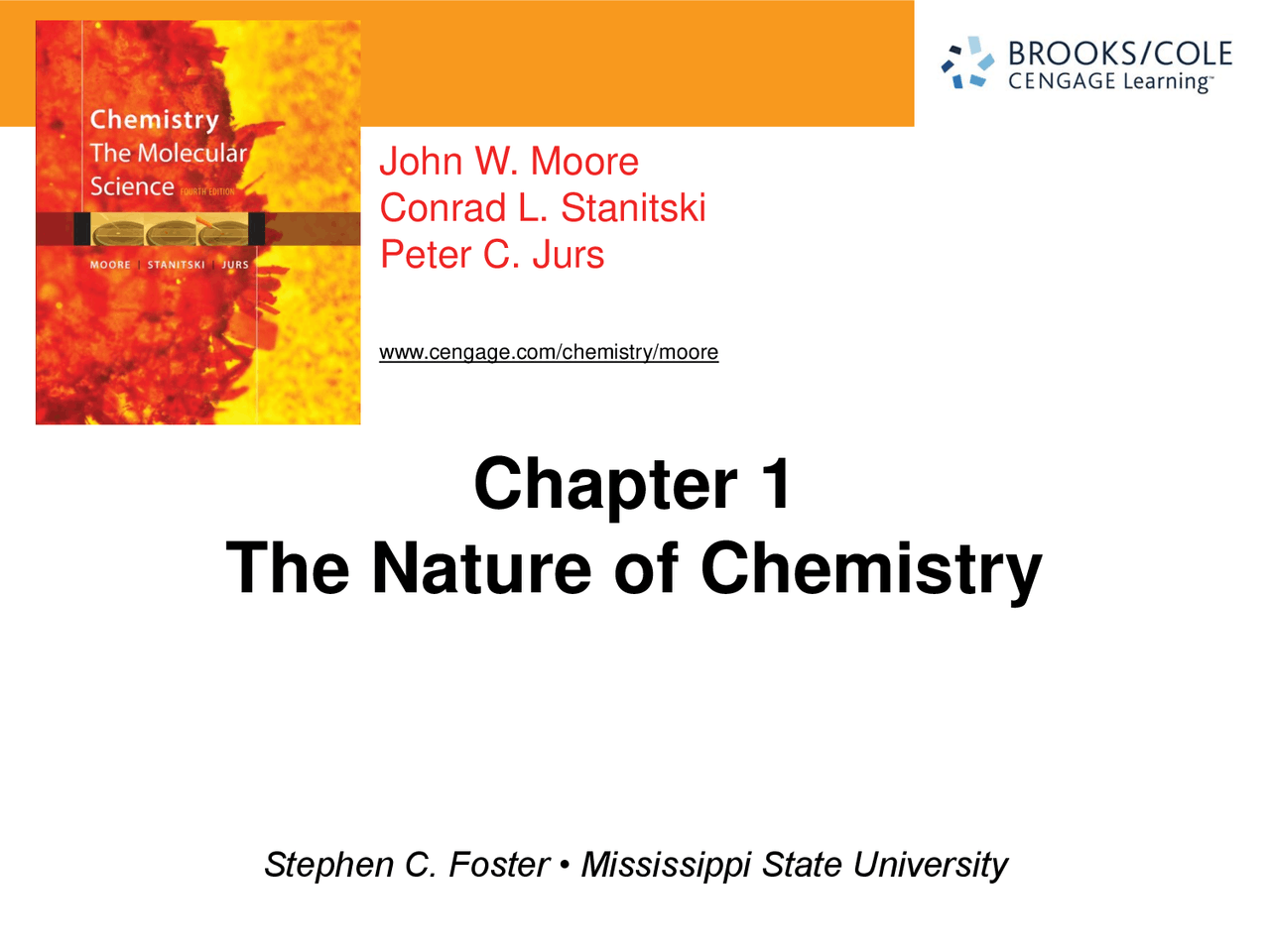 The Nature of Chemistry - Lecture Slides | CH 1213 - Docsity