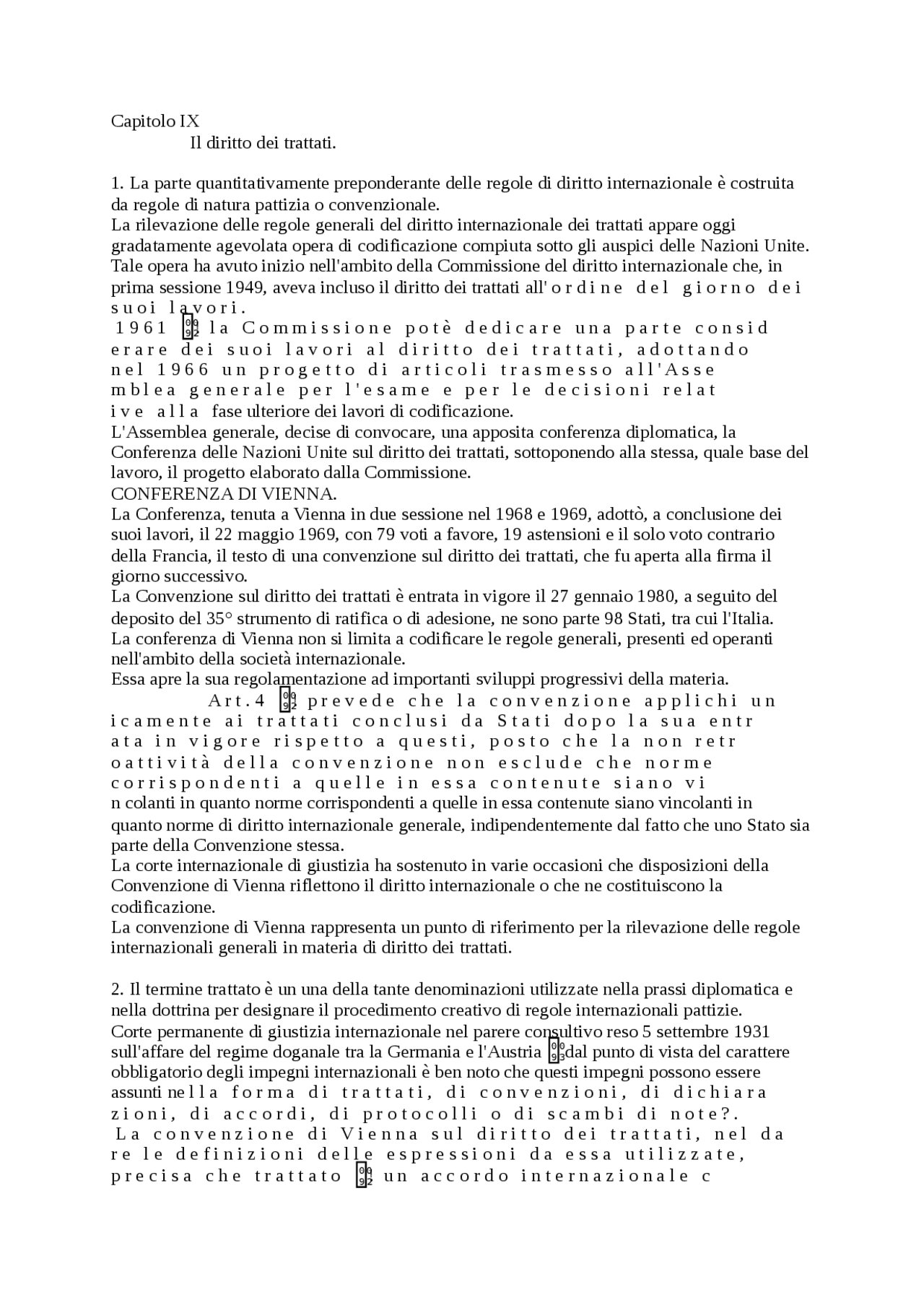 Dispense Sui Trattati Internazionali Dispense Di Diritto