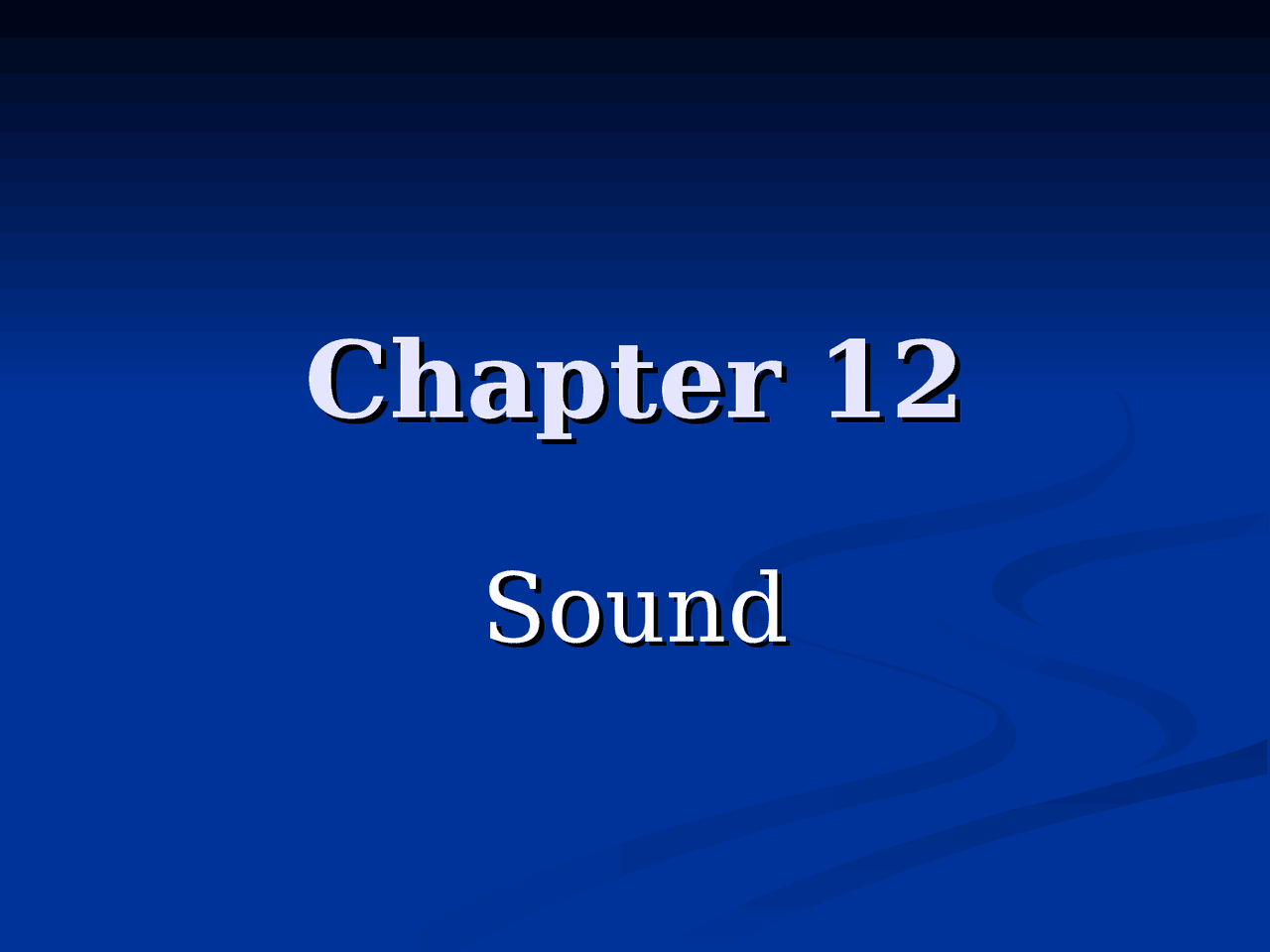 Sound General Physics Ii Lecture Slides Ph 1123 Docsity