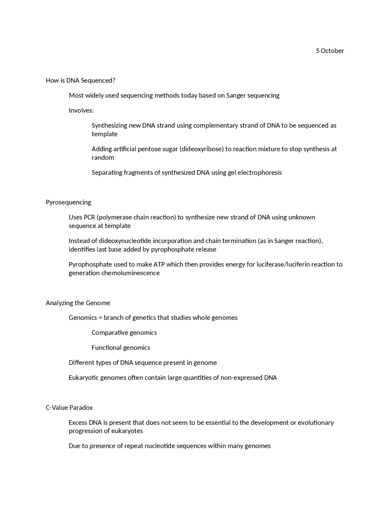 How Is Dna Sequenced Principles Of Genetics Socr 330 Docsity