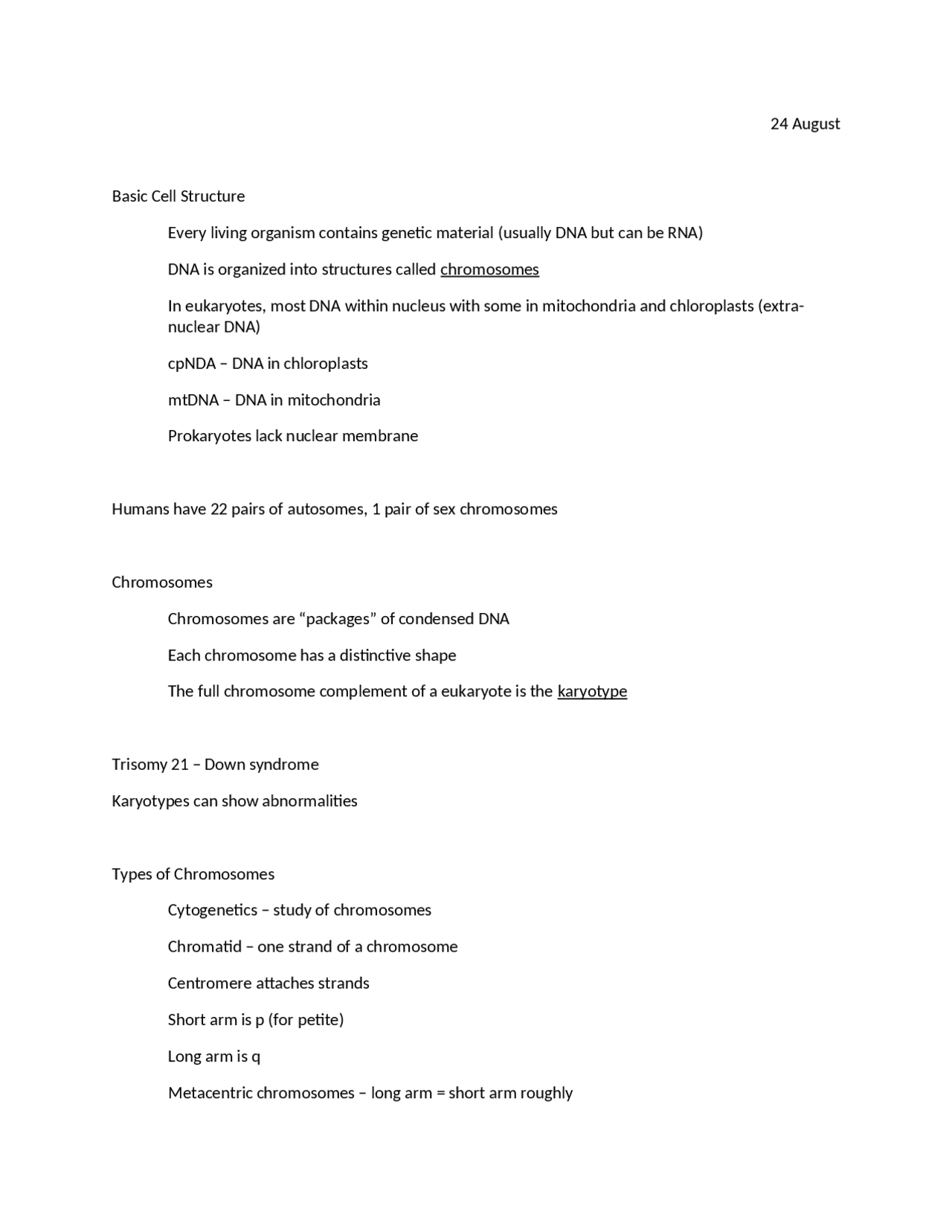 Basic Cell Structure Principles Of Genetics Socr 330 Docsity