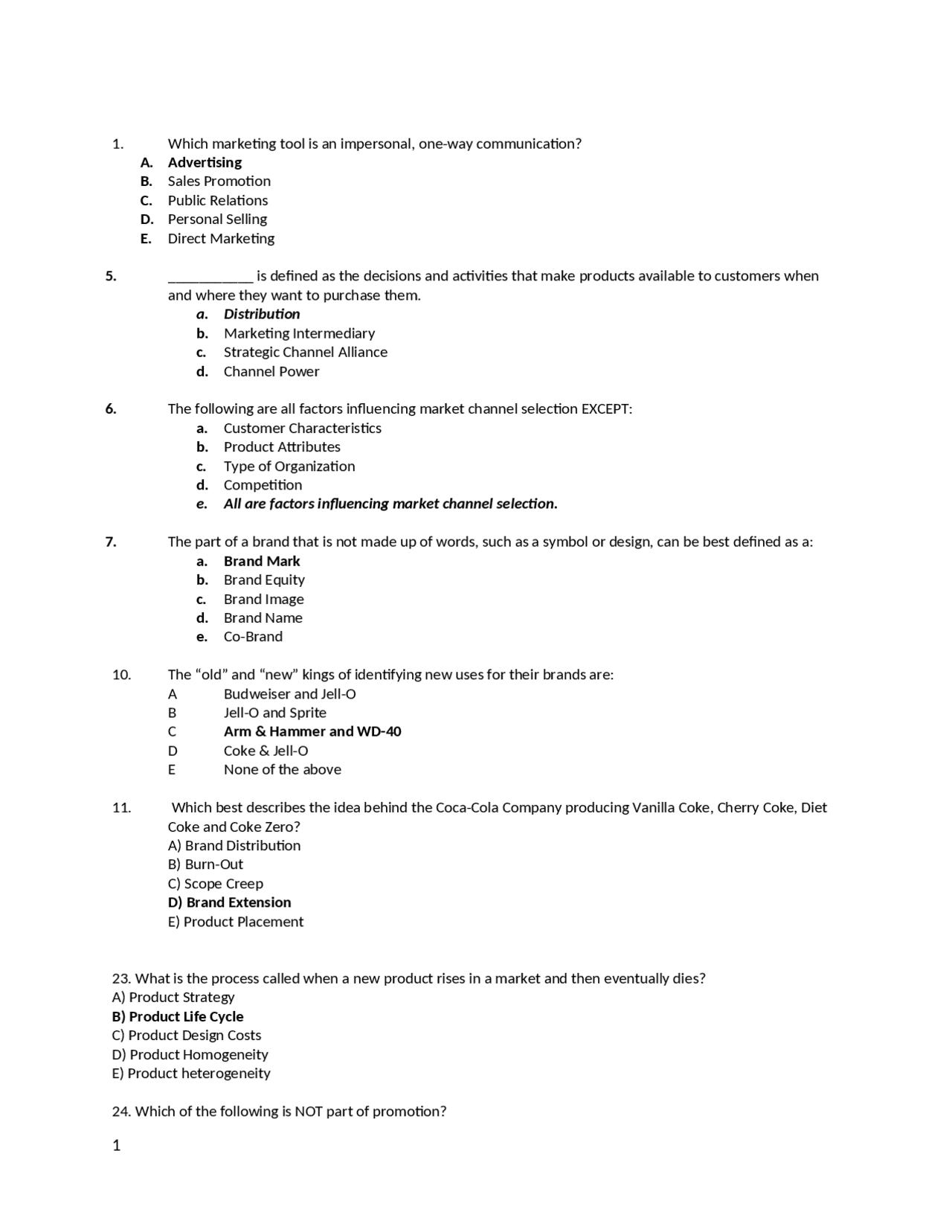 Exam 3 with Solution Key | Basic Market Concepts | 410228 | Exams ...