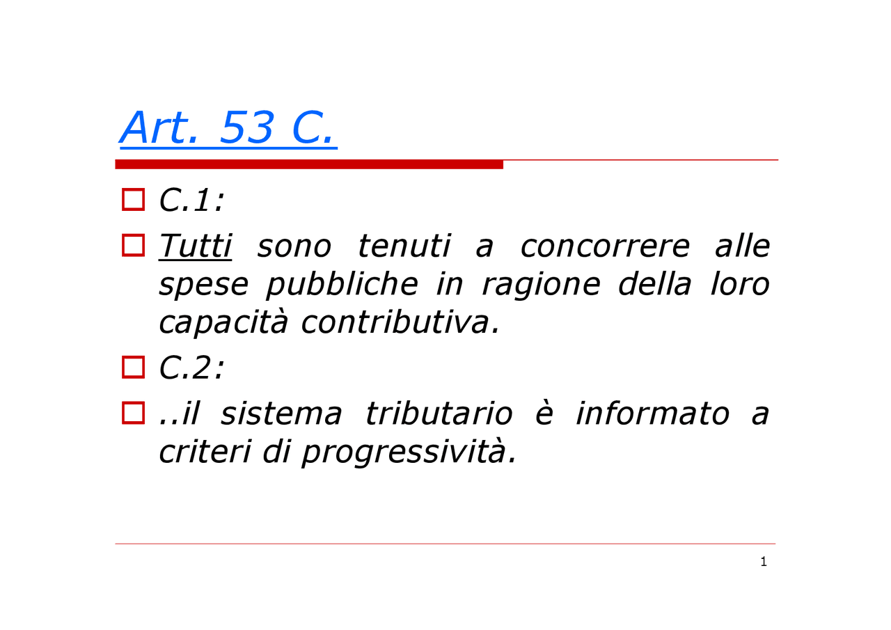 Slide Diritto Tributario Docsity