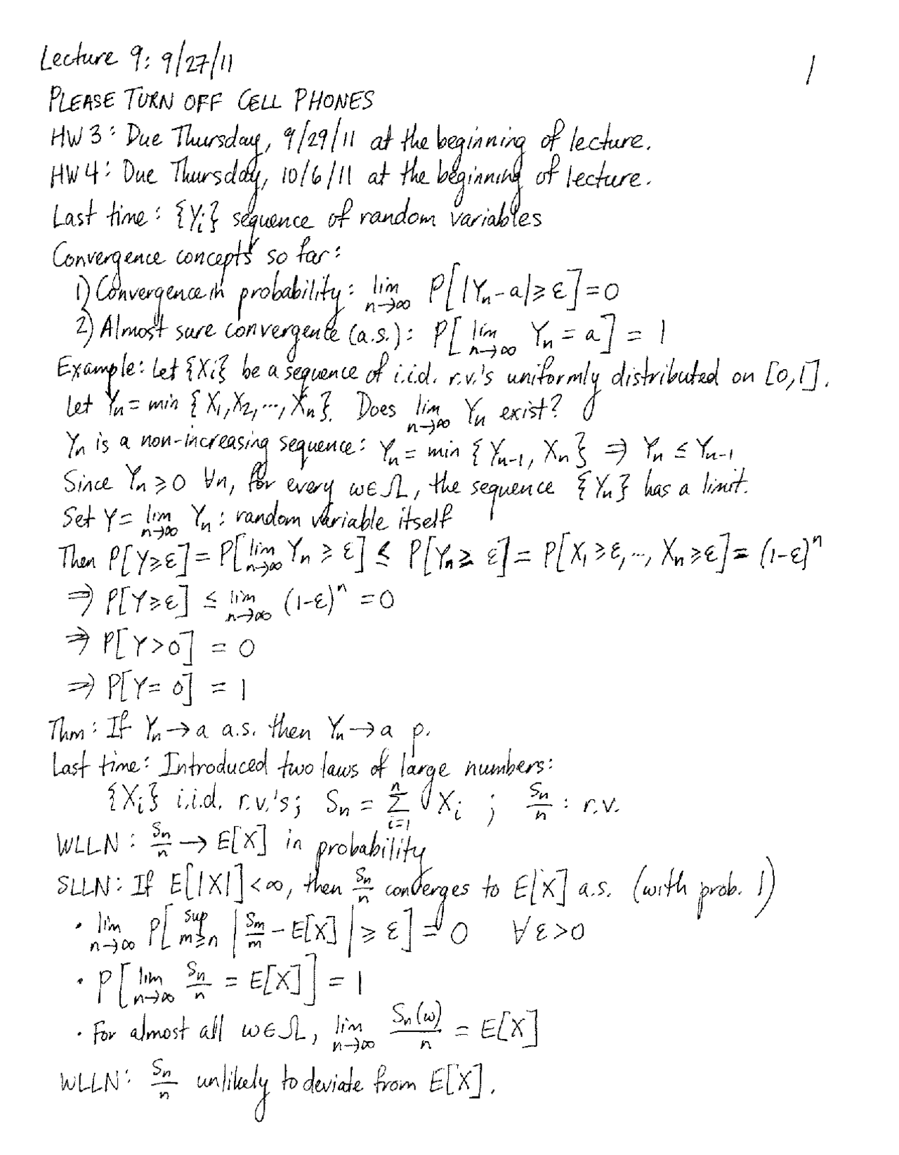 Handwritten Notes on Statistical Communication Theory | ECEN 646 ...