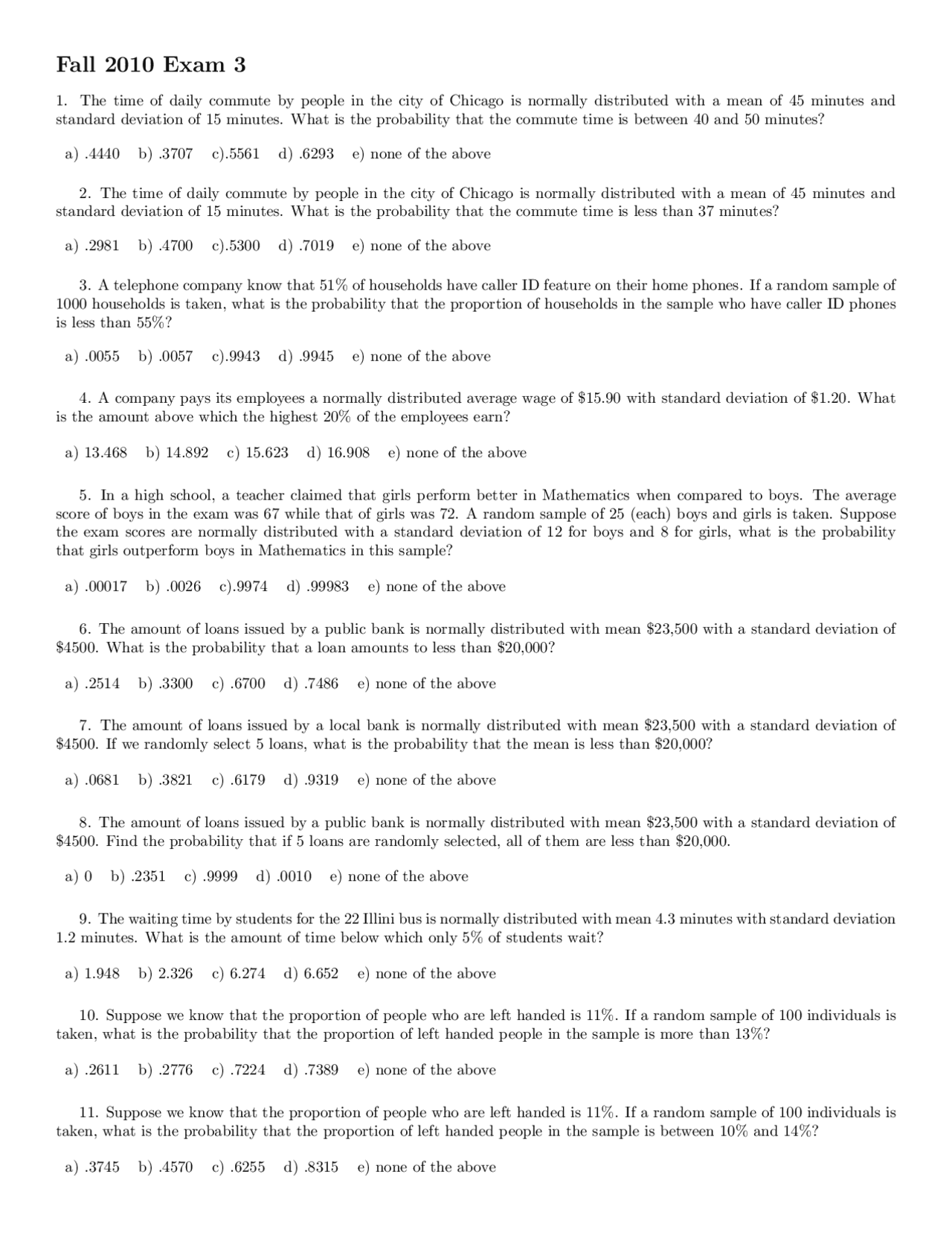 19 Unsolved Problems On Economic Statistics I Econ 202 Docsity