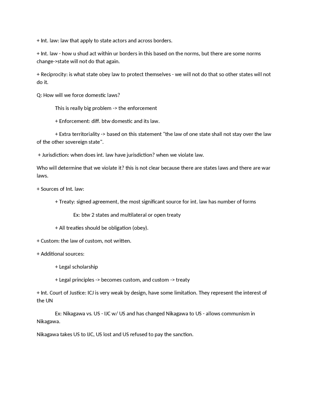 Law That Apply To State Actors And Cross Borders Poli 105 Docsity