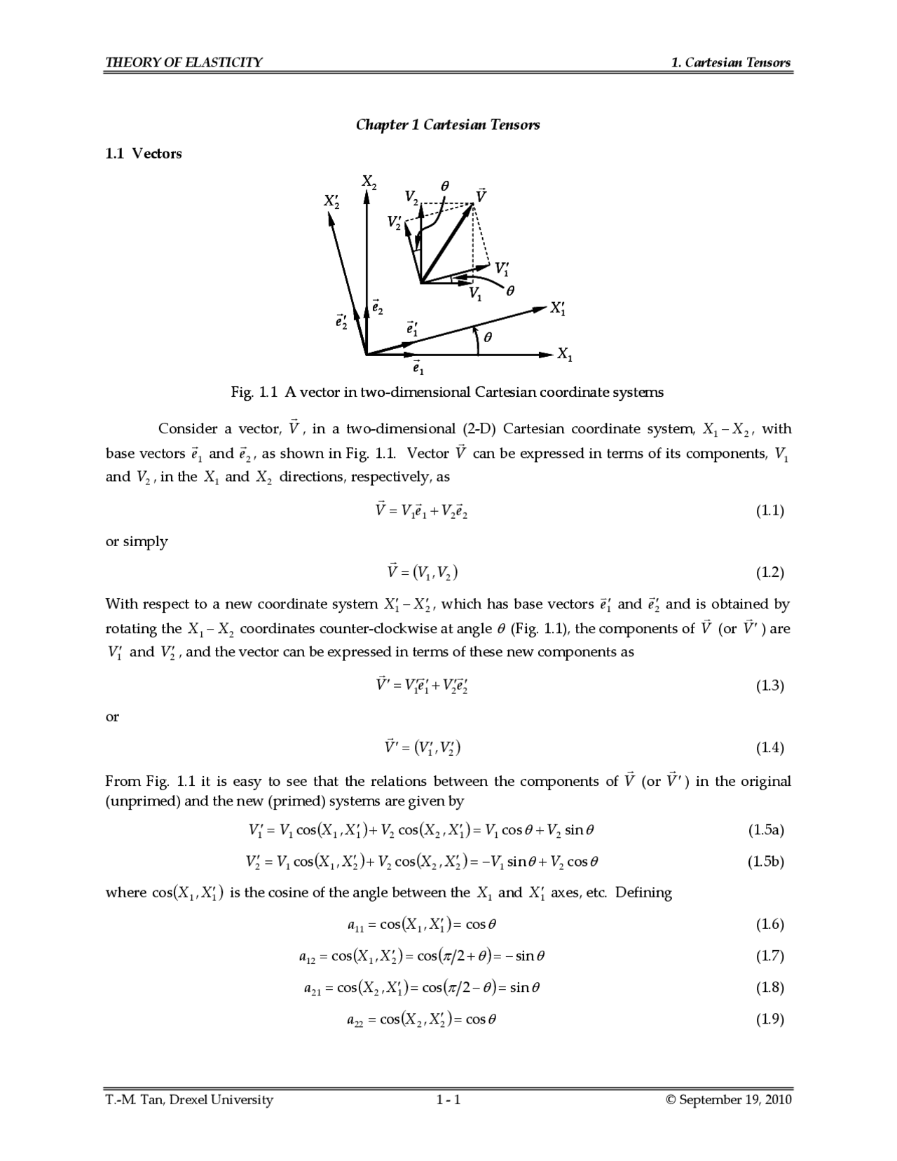 Cartesian Centers In Theory Of Elasticity I Mem 660 Docsity