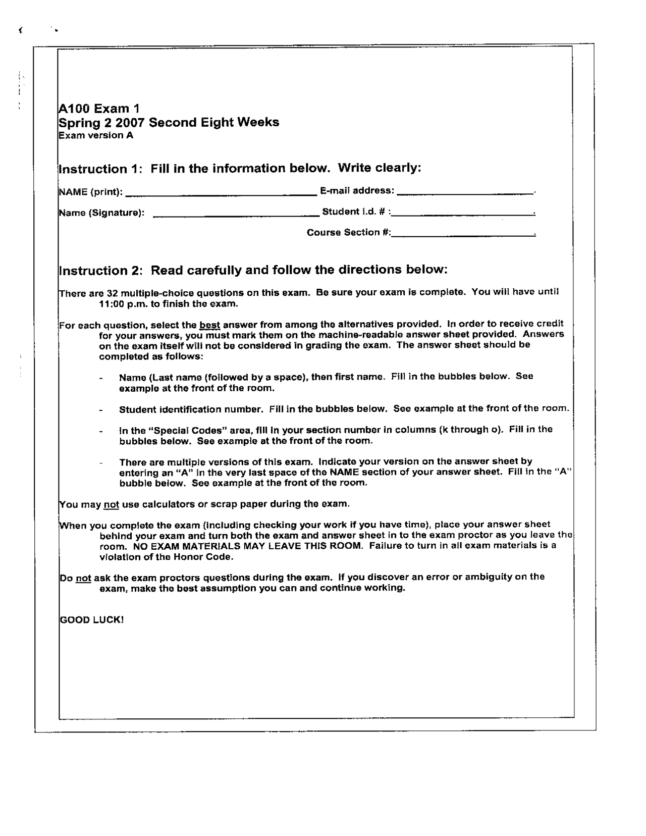 Practice Exam 1 Basic Accounting Skills Bus Docsity