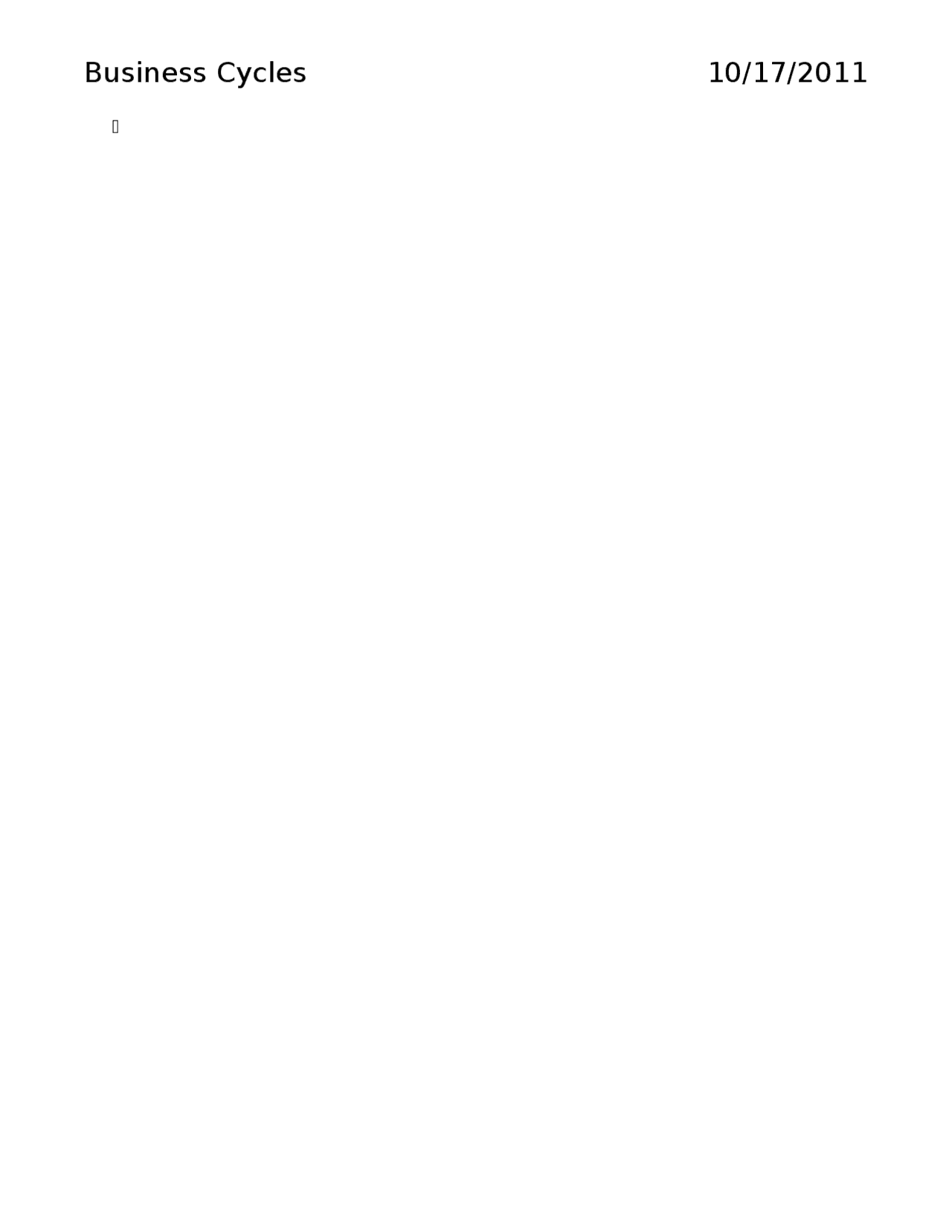 Business Cycle Intermediate Macroeconomics Ec 302 Docsity