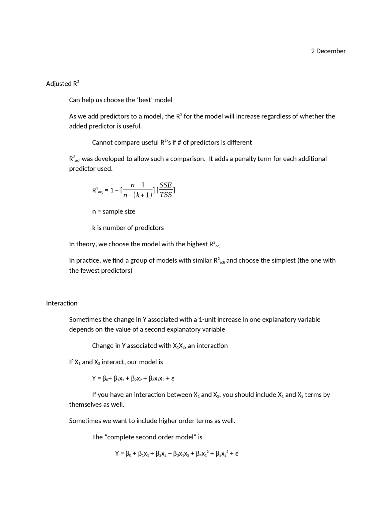Understanding Adjusted R-squared for Model Comparison and Interaction Effects - Prof. Bret ...
