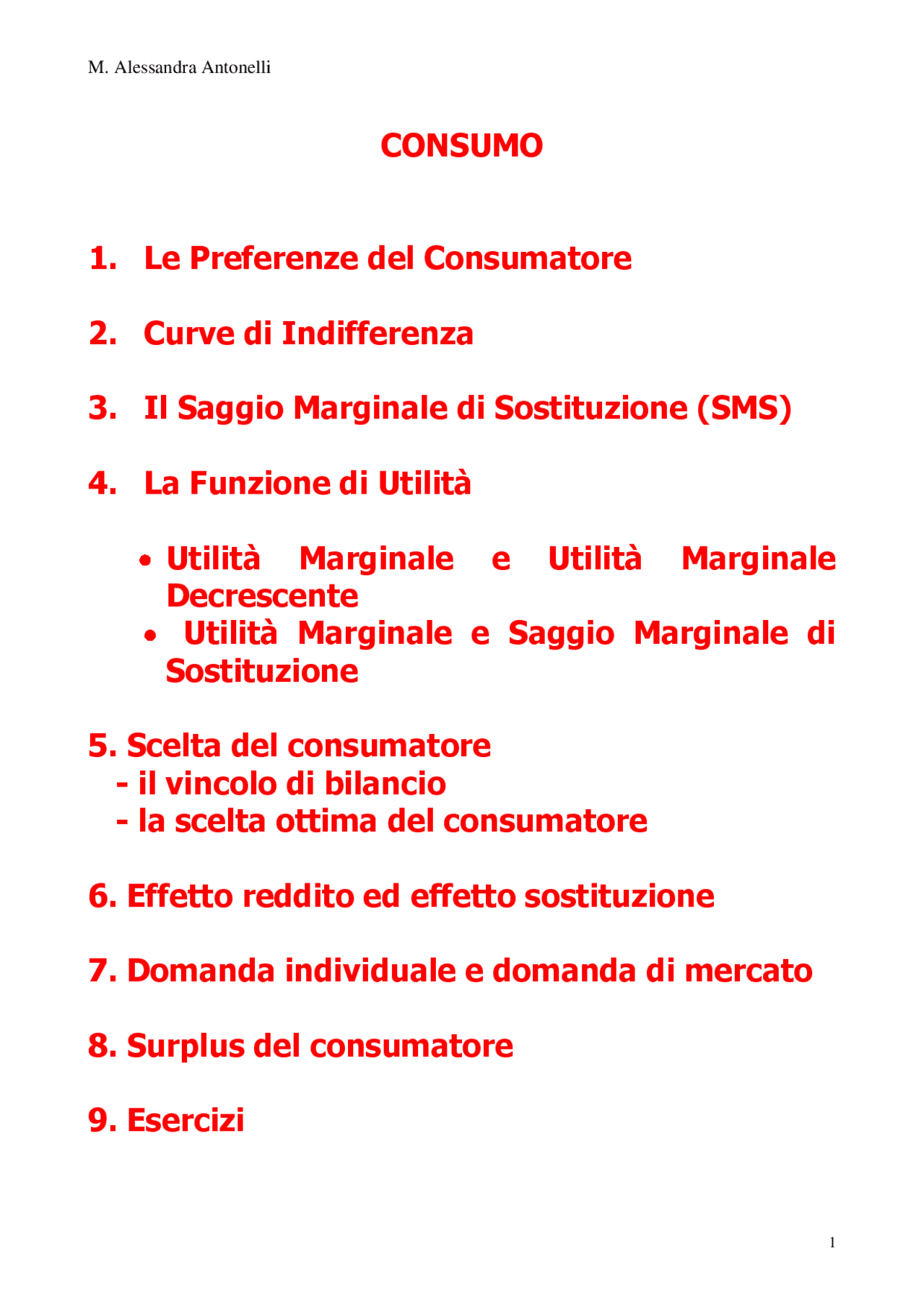 Curva Di Consumo Docsity