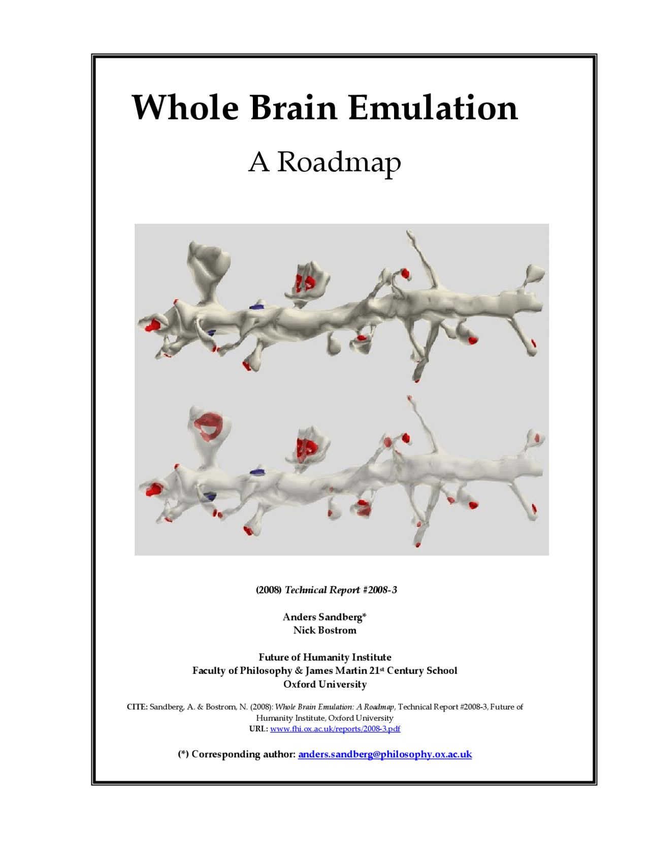 Whole Brain Emulation - Book Summary - United States Philosophy - Docsity