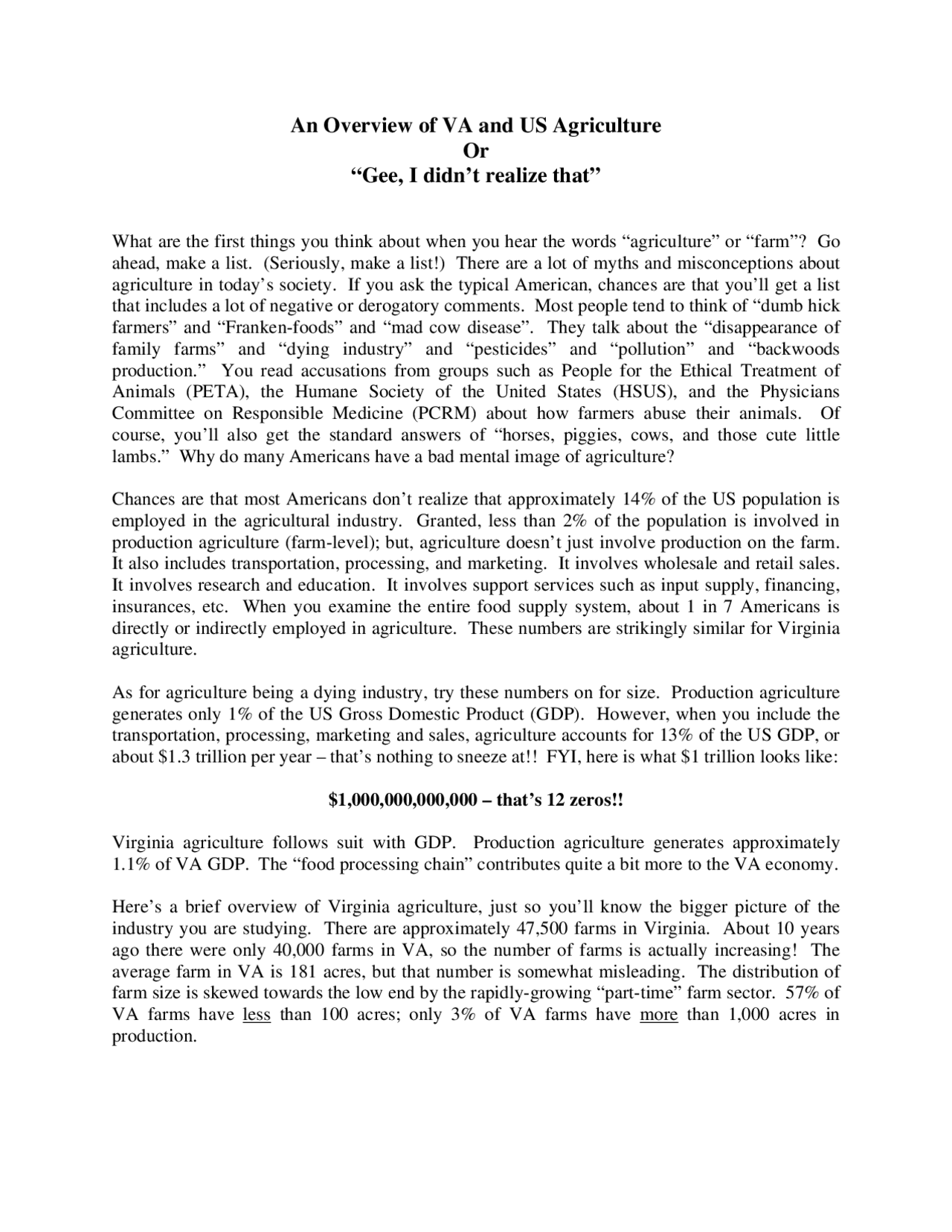 Overview of Agriculture | Introduction to Animal and Poultry Science ...