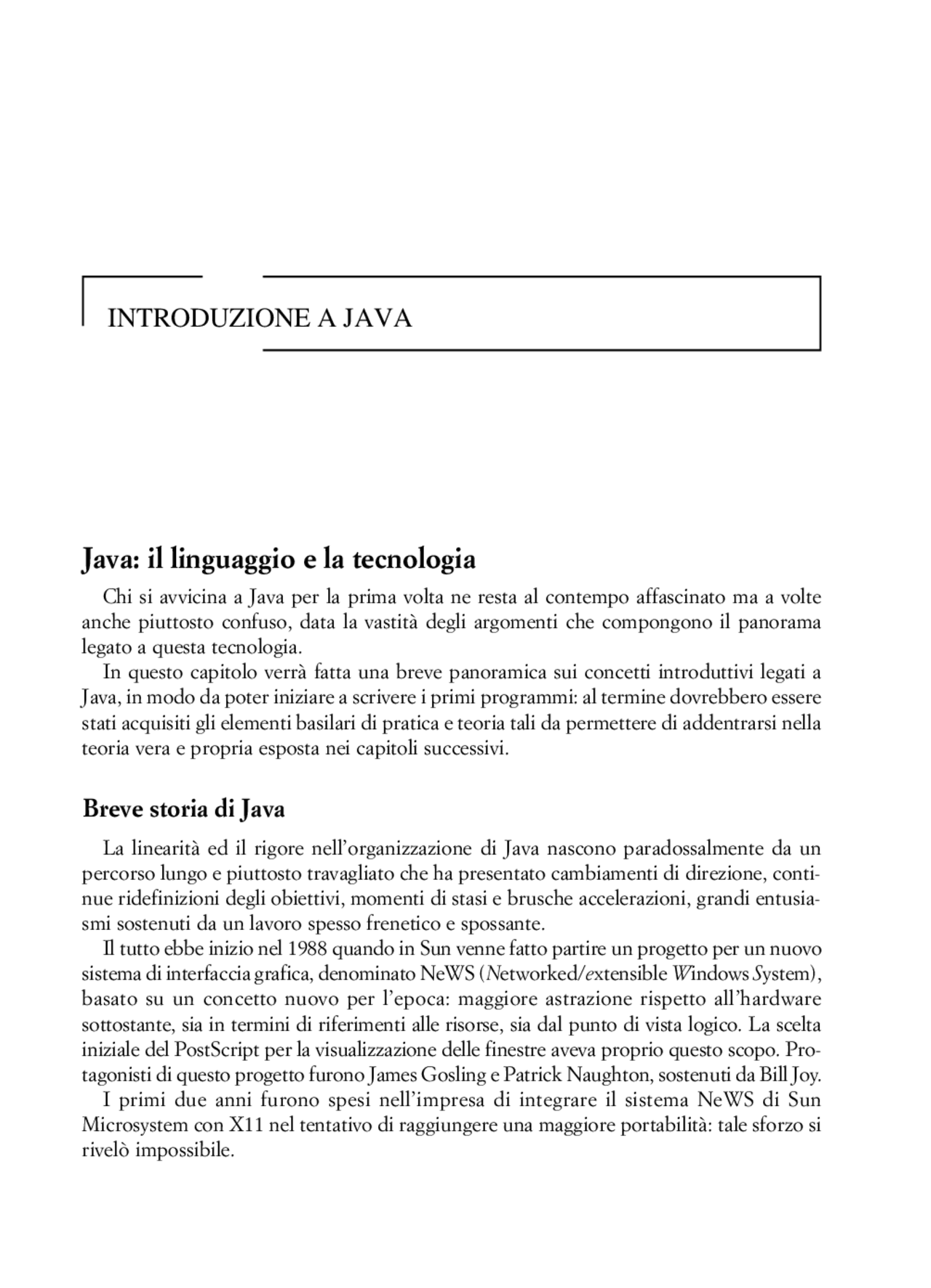 Manuale java - introduzione - Docsity