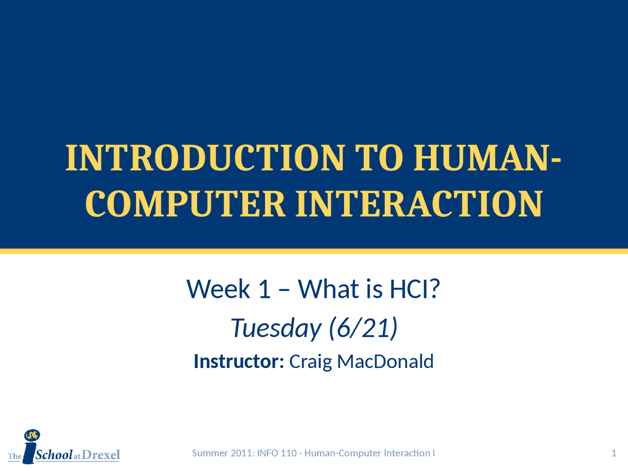 What Is Hci Human Computer Interaction I Info 110 Docsity