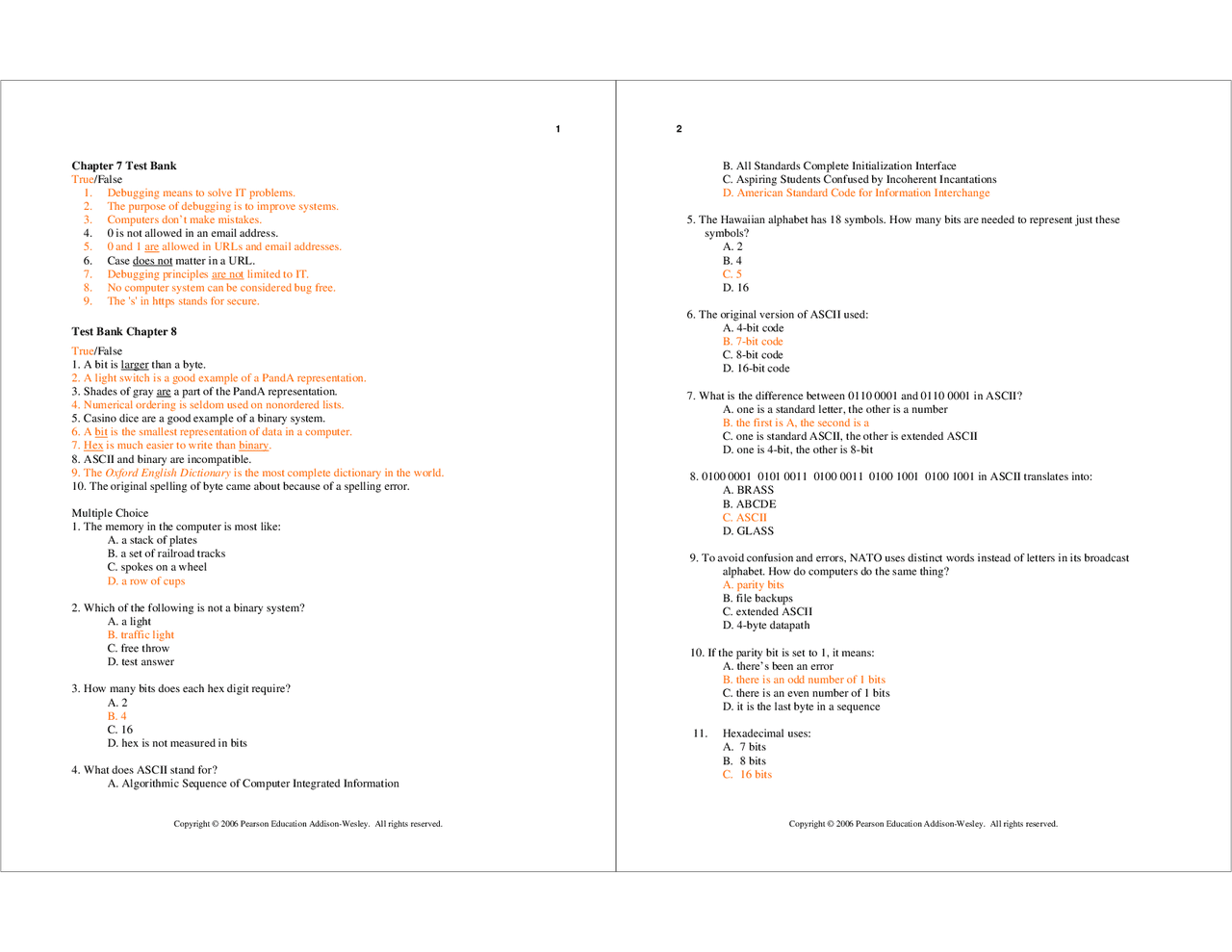 Test Bank with Answers | Introduction to Information Systems | INFO 102 ...