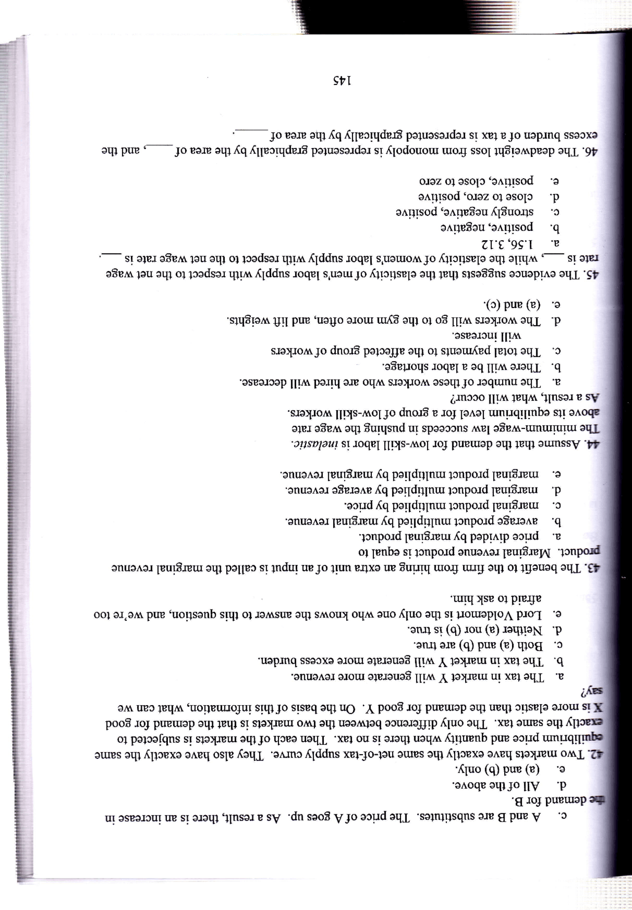 6 Mcqs Final Exam Introduction To Microeconomics Ec 201 Docsity