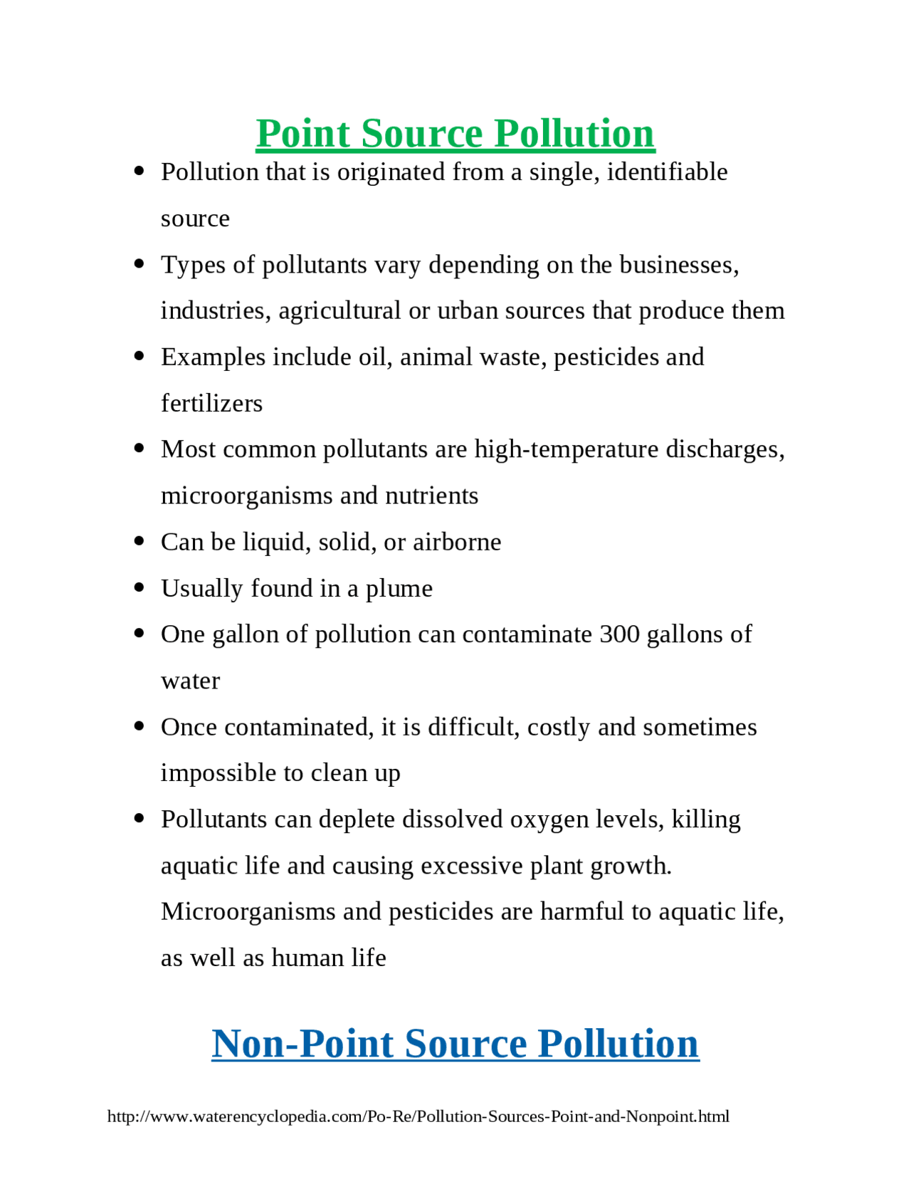 Final Project Pollution Differences - Point and Nonpoint Sources | ISP ...
