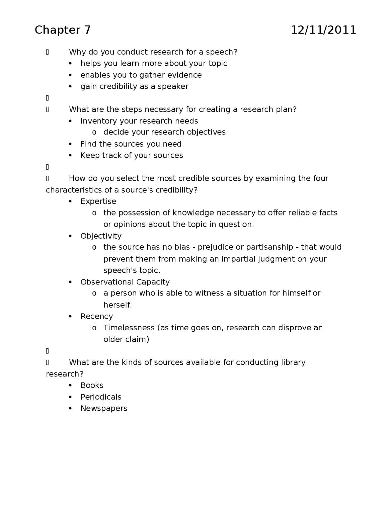 Final Exam Notes On Public Speaking Commun 1200 Docsity