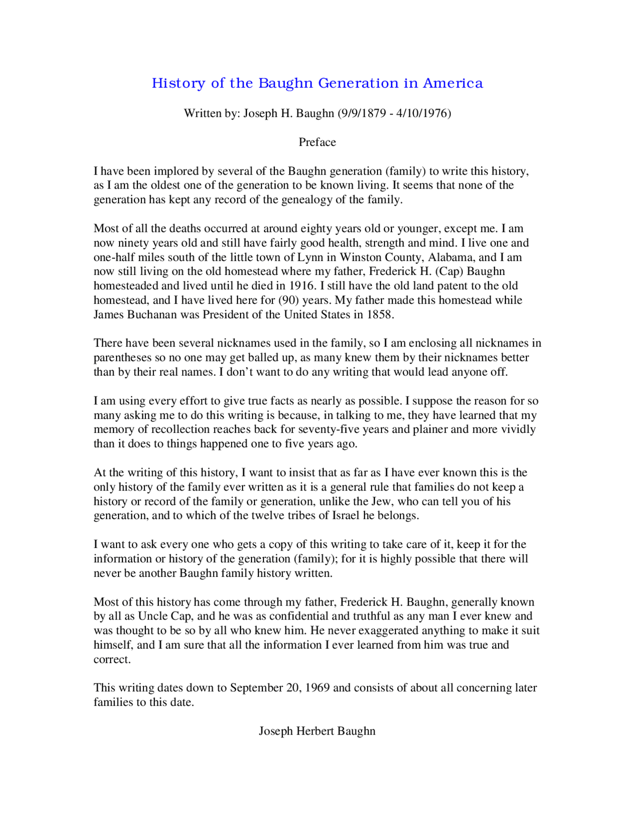 History of the Baughn Generation in America - Lecture Note - American ...