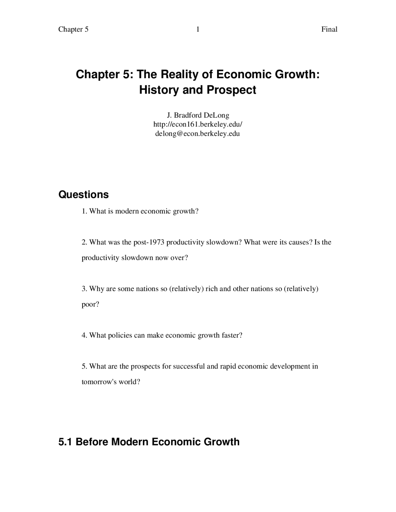 Introduction to Macroeconomics -Chapter 5-Book Summary-Sociology- Bradford DeLong | Summaries ...