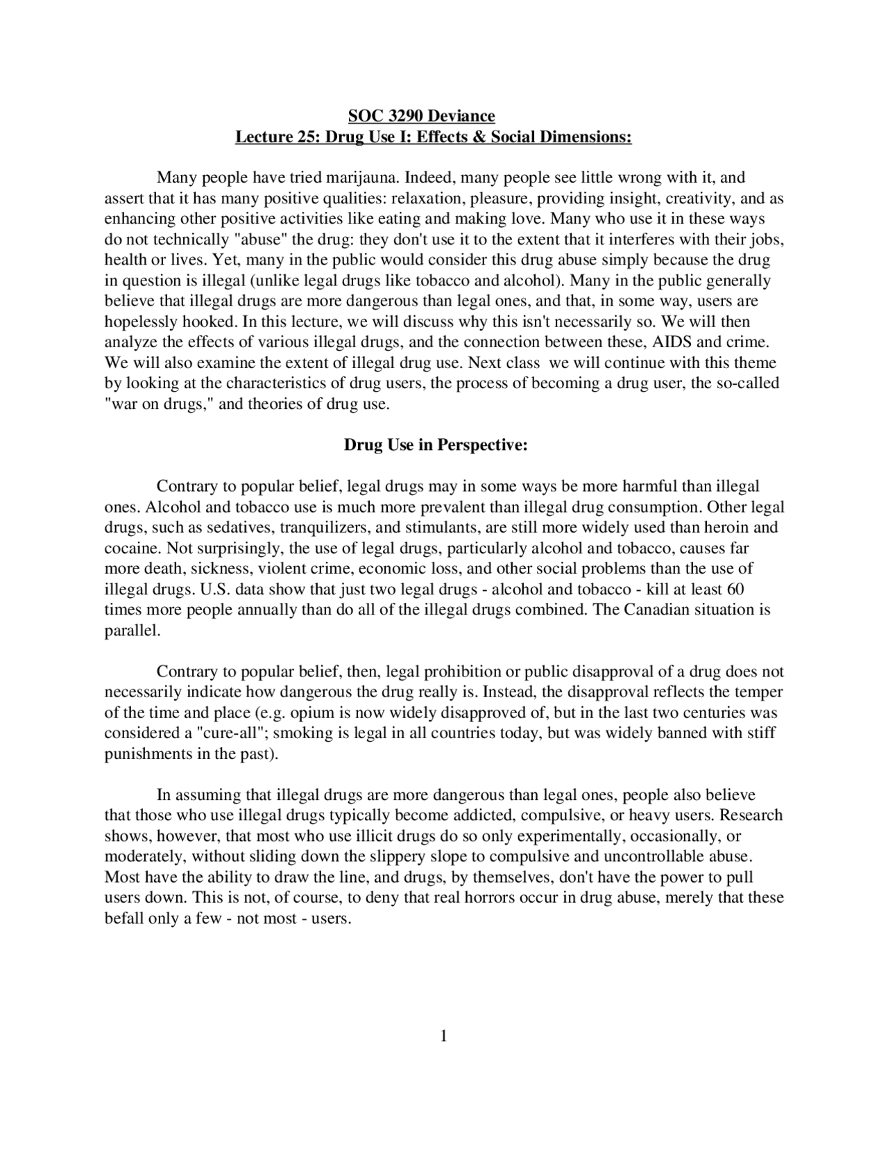 Deviance Lecturenotes 25 Sociology Docsity
