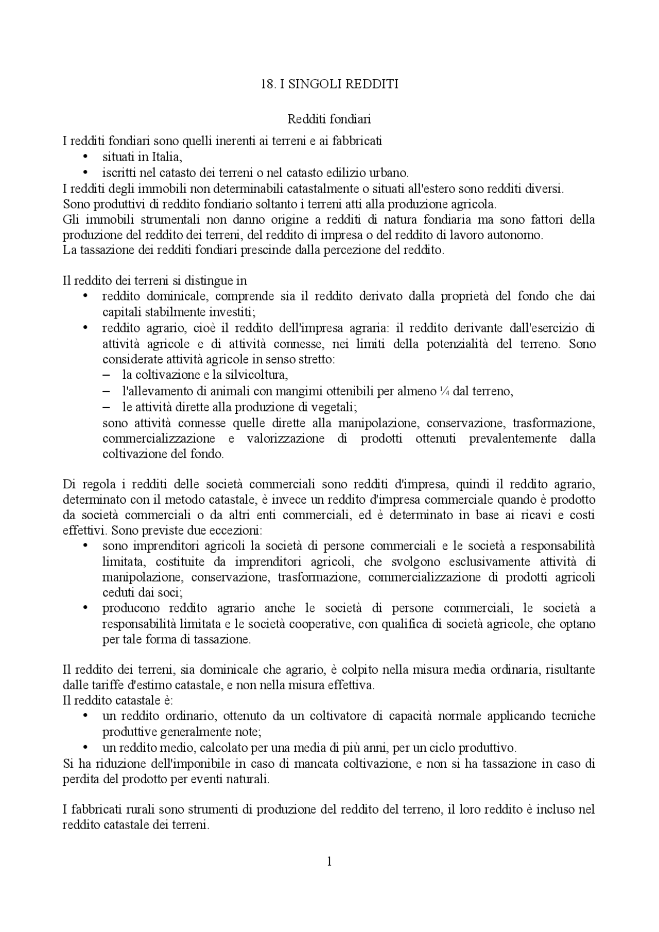 Lezione Sul Cap 18 Compendio Di Diritto Tributario Tesauro Docsity
