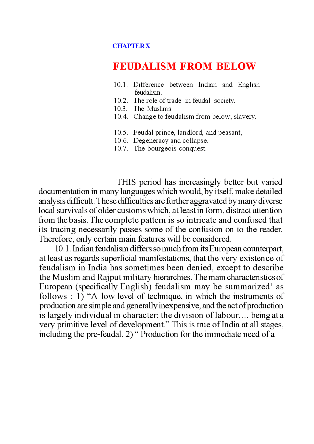 An Introduction to The Study of Indian History PART VI - Docsity