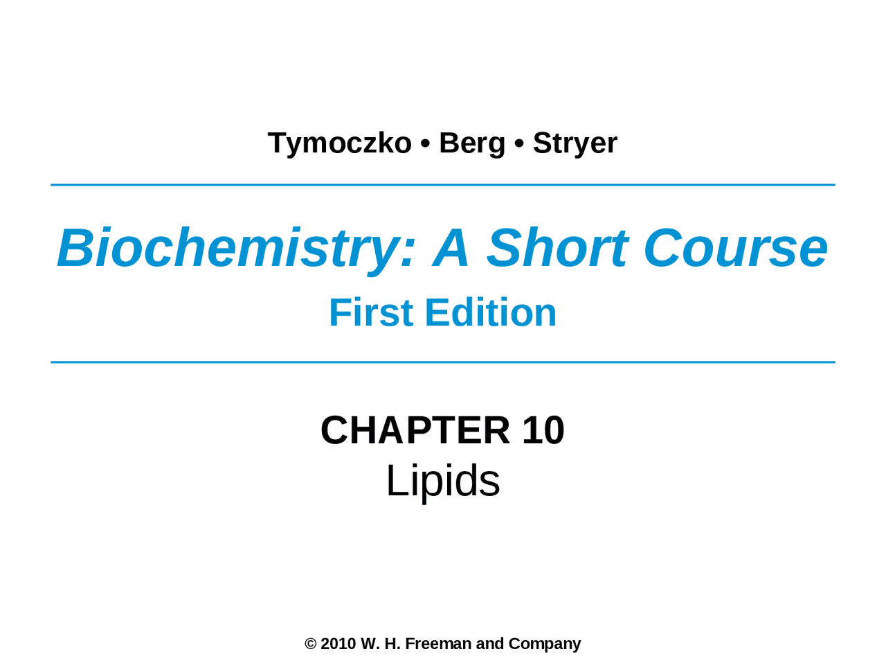 Lipids Biochemistry Lecture Slides Bio 3390 Docsity