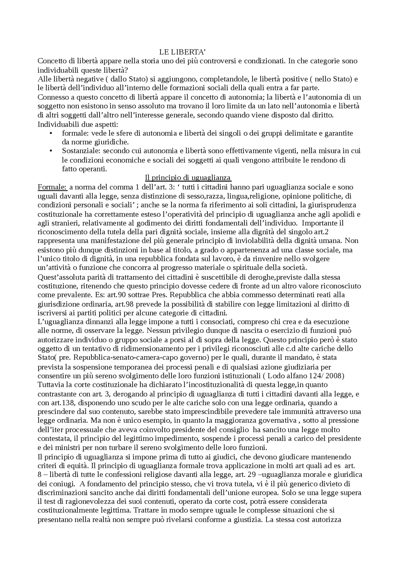 Le Liberta Docsity