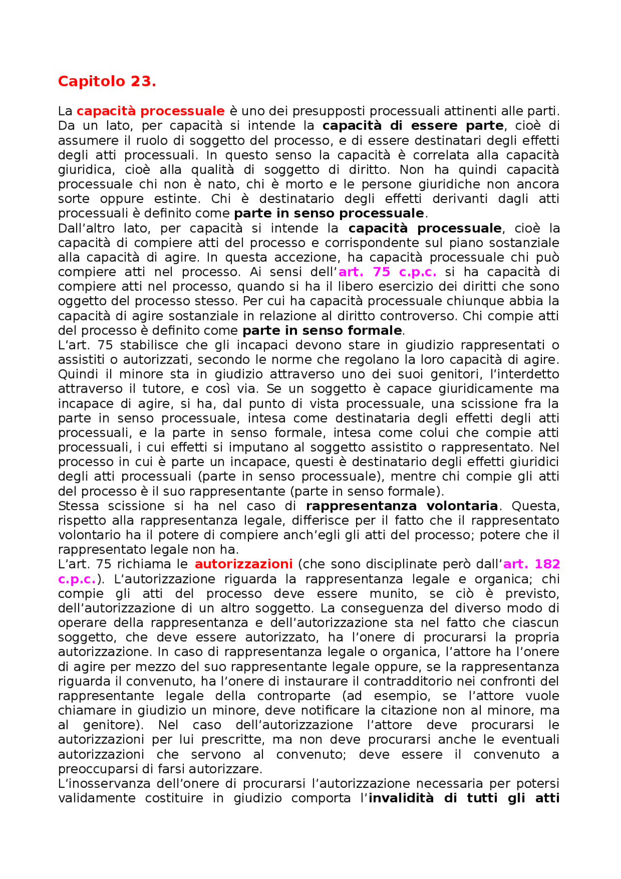 Procedura Civile Luiso Parte Generale Docsity