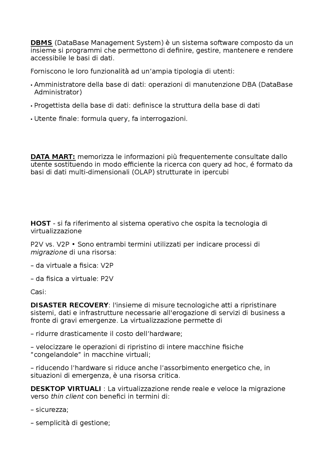 Ict Riassunto Informatica Generale Docsity