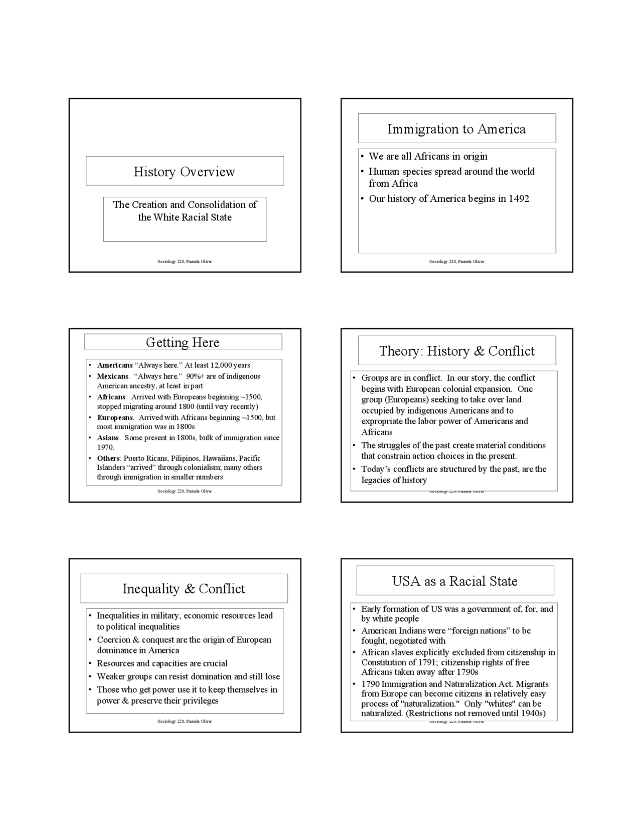 History Overview Ethnic Movements In The Us Lecture Slides Sociology
