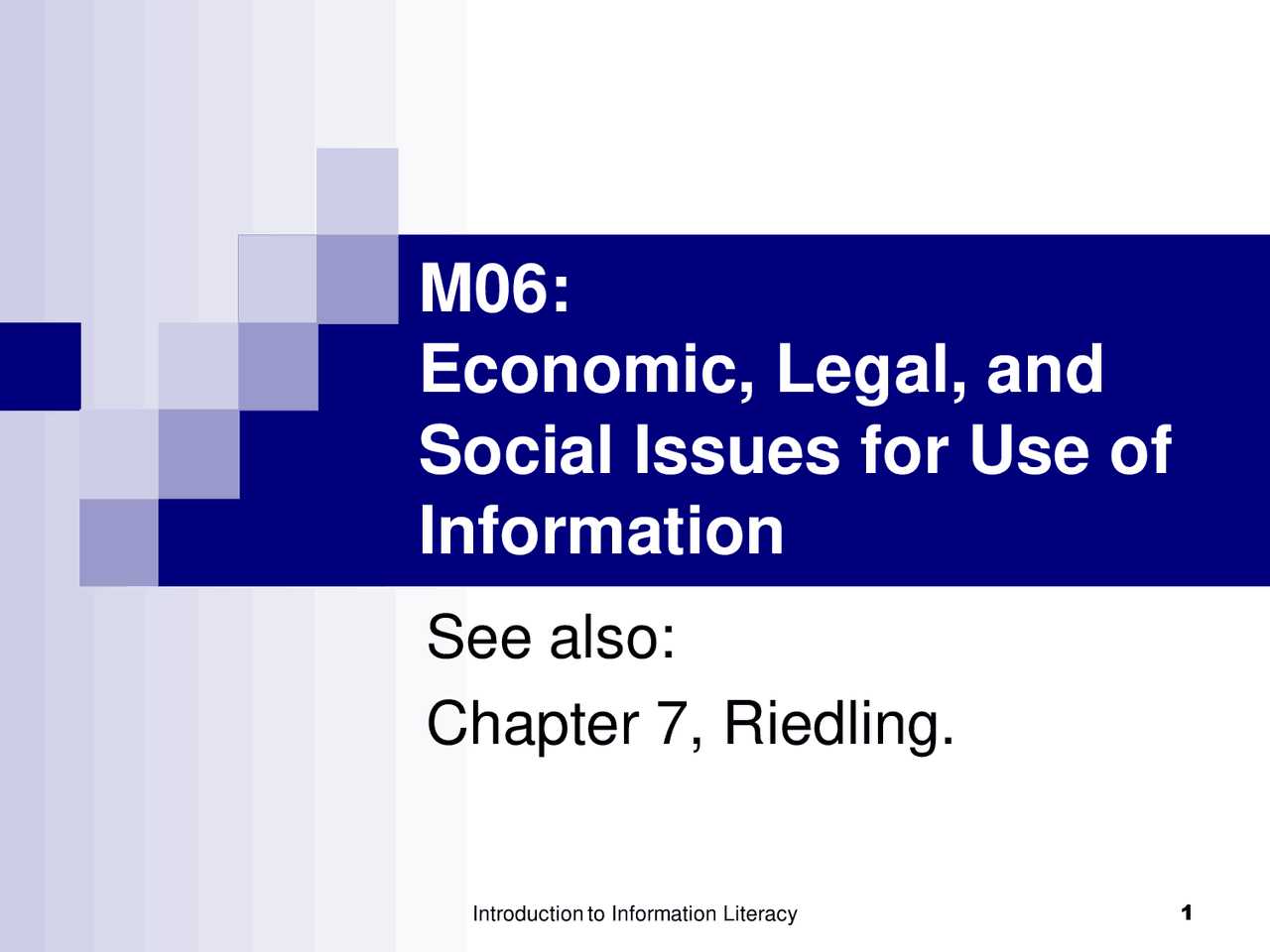 Introduction To Information Literacy Lecture 06 Slides Literature Docsity