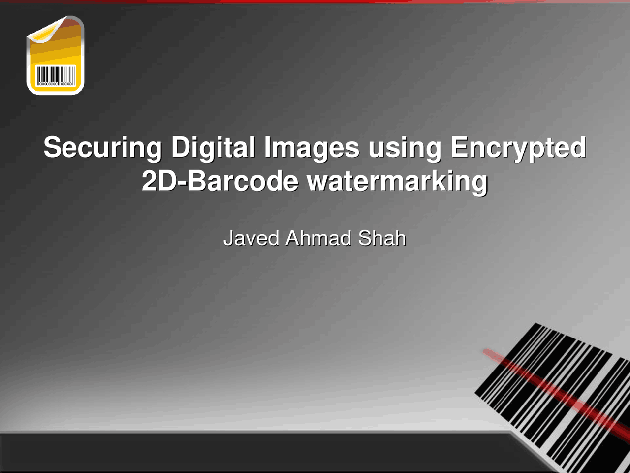 Image Watermarking-Project Presentation-Image Processing-Javed Ahmad ...